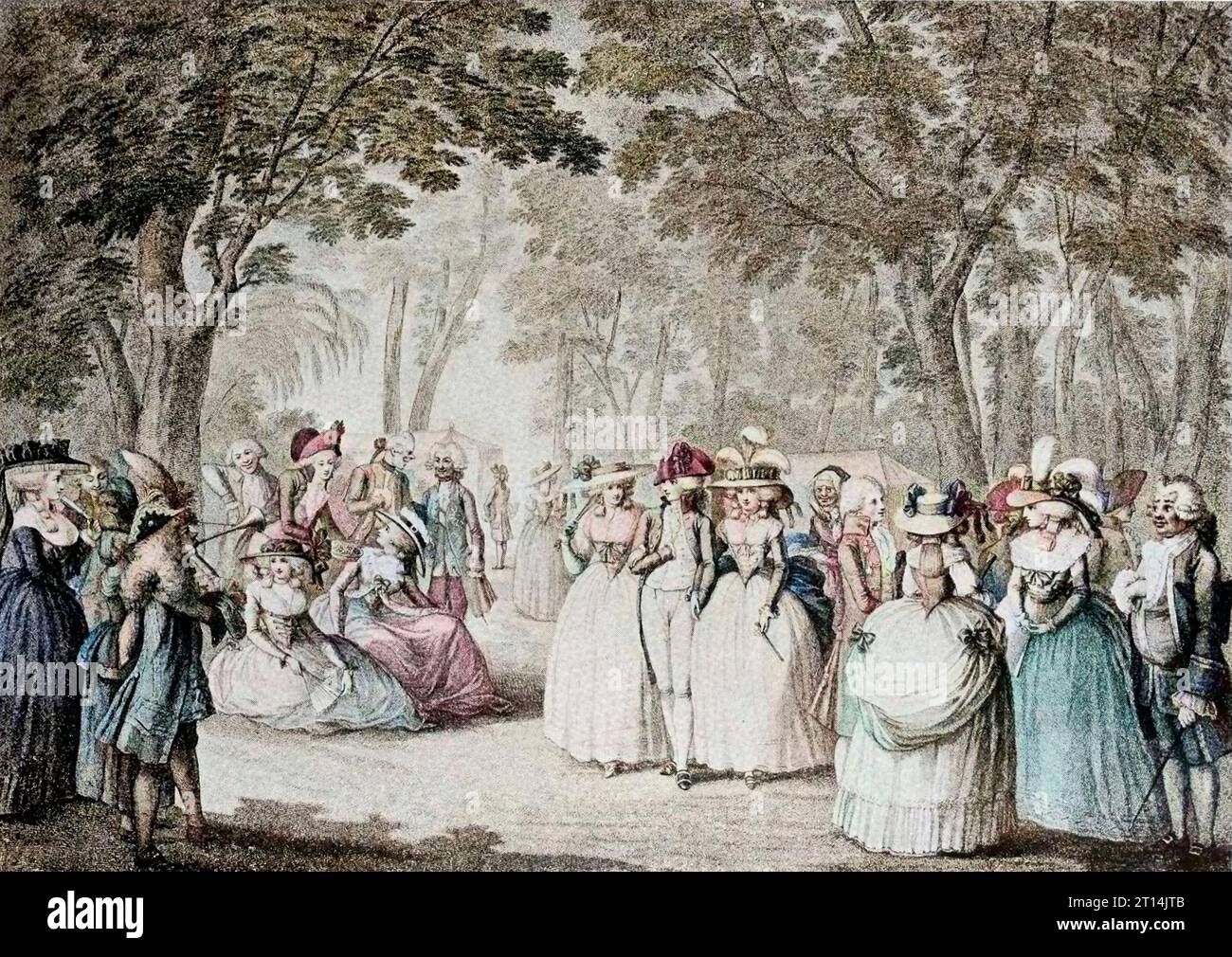 The garden of Carlton House from the book ' Jane Austen and her times ...