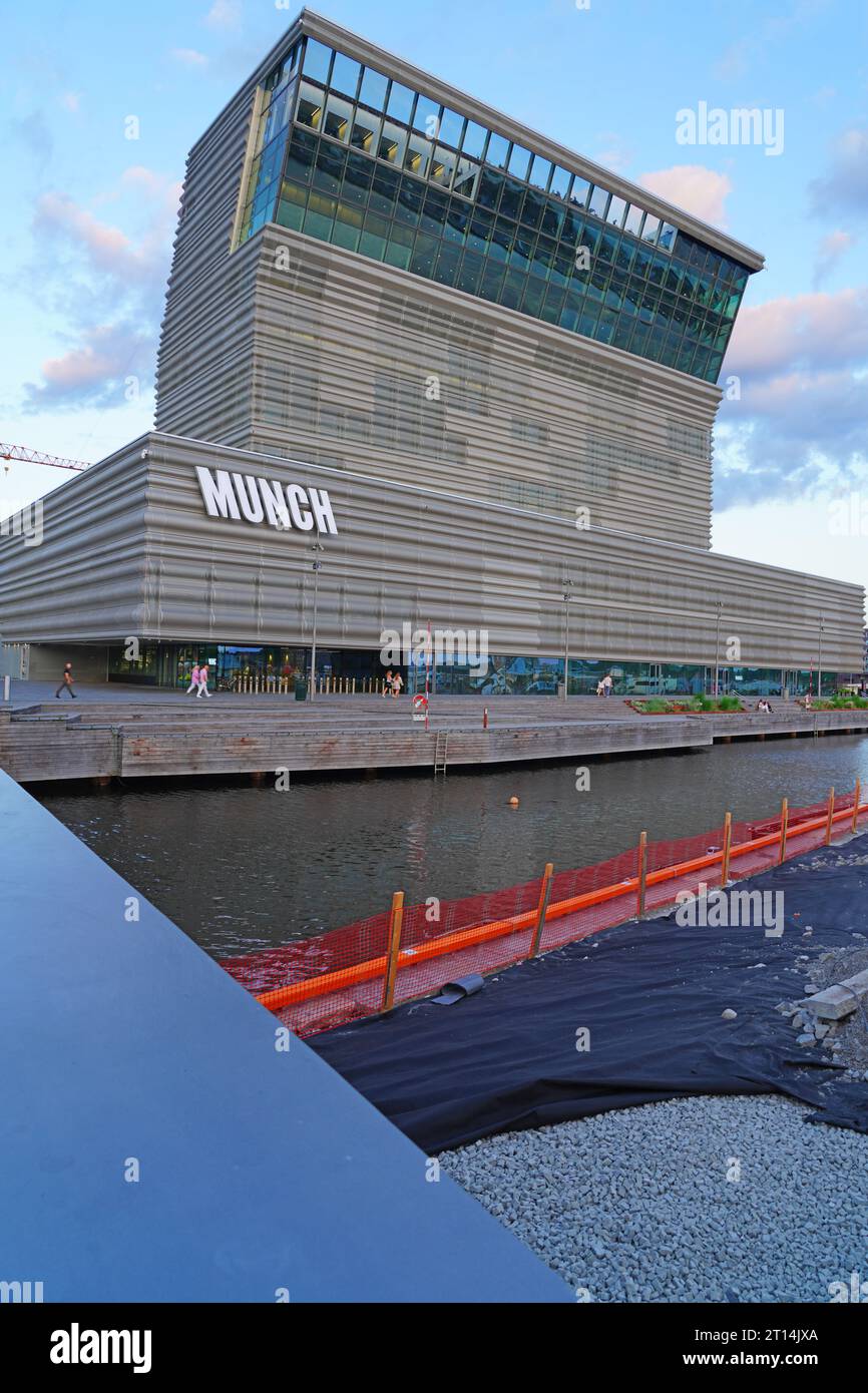 OSLO, NORWAY -30 JUNE 2023- View of the Munch Museum (Munch-museet), an ...