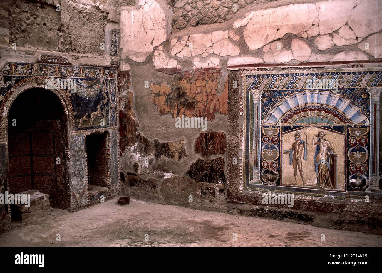 Fresco Pompeii Roman City is located near Naples in the Campania region ...