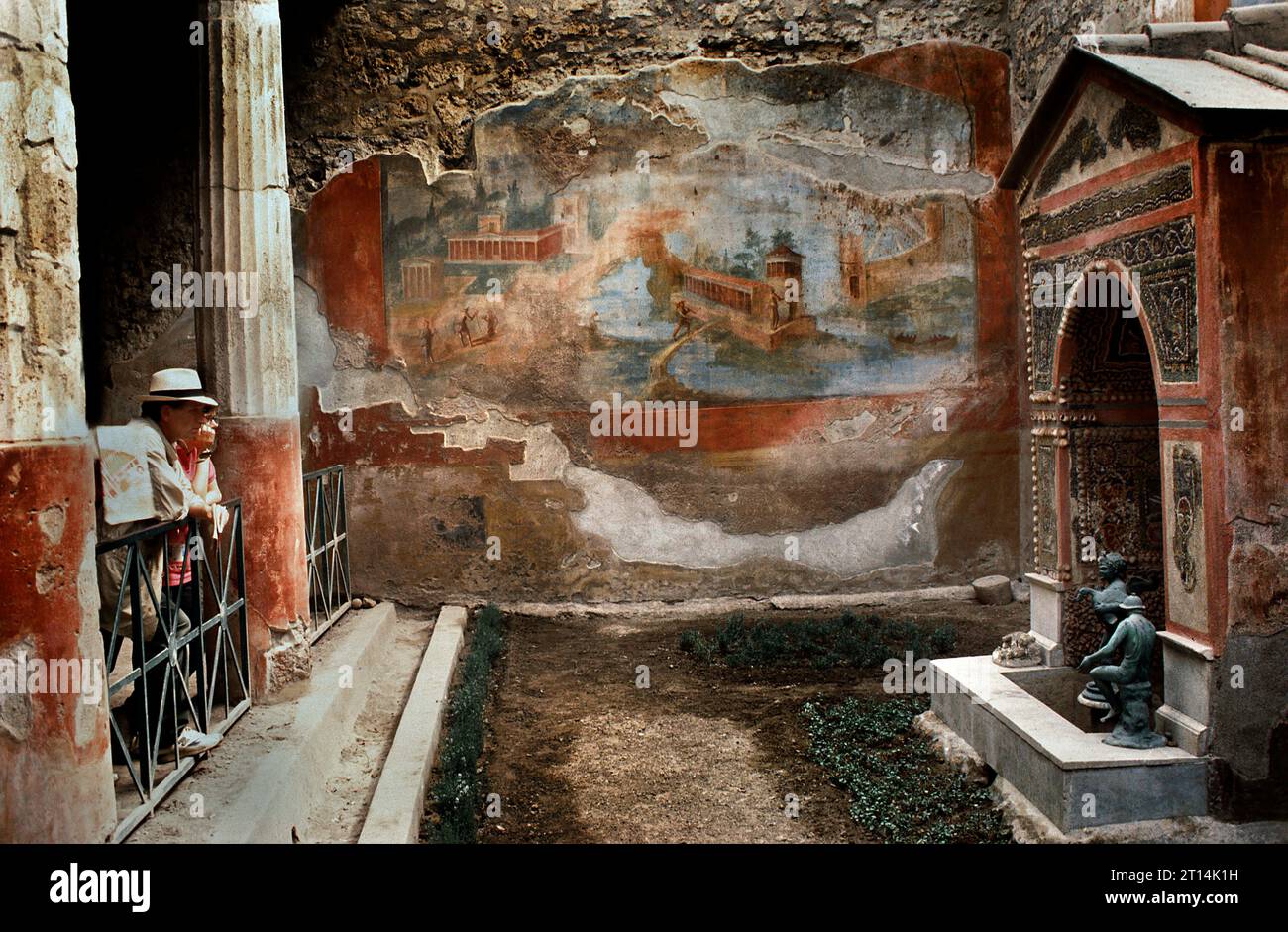 Fresco Pompeii Roman City is located near Naples in the Campania region ...