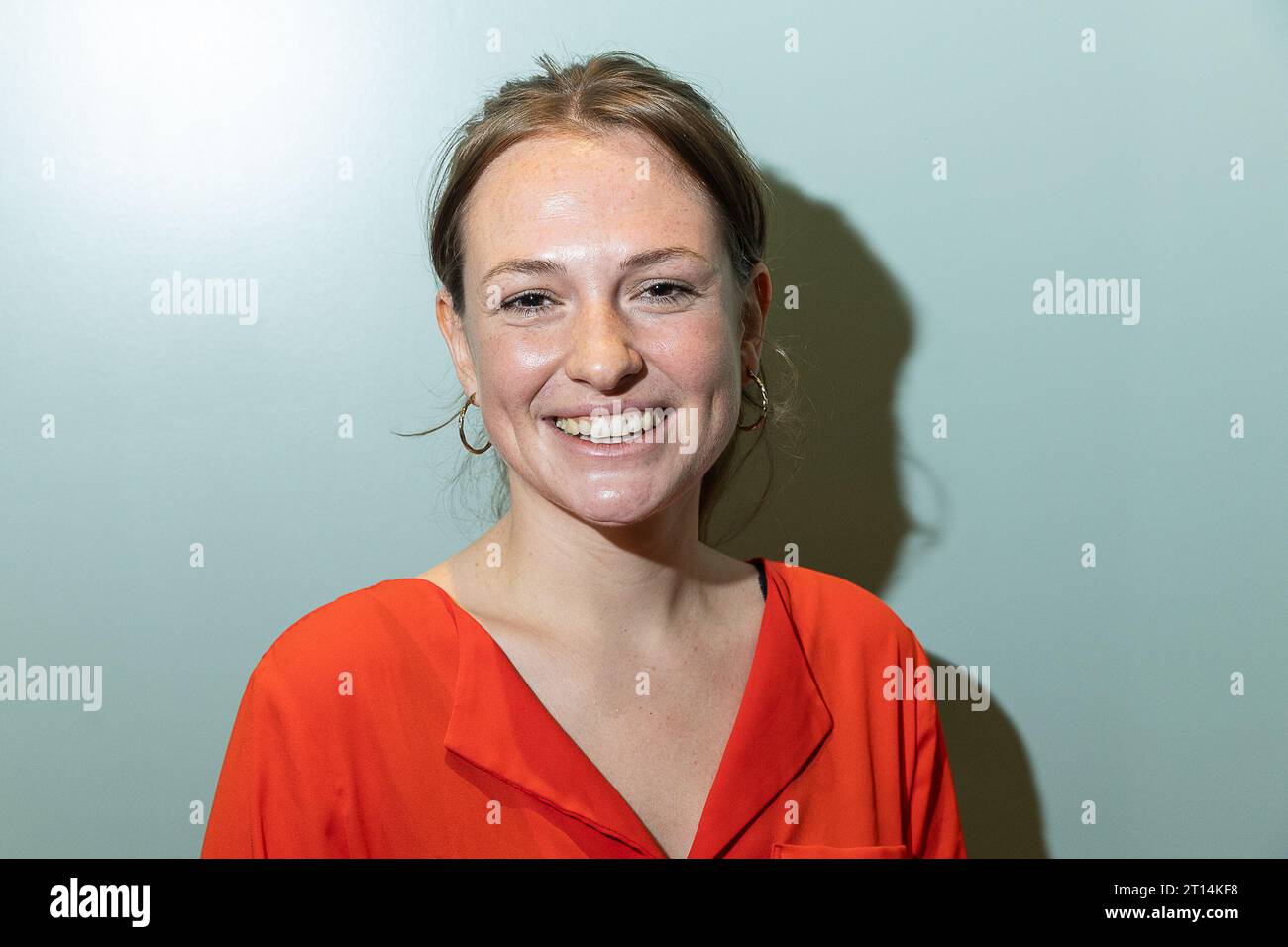 Brussels, Belgium. 11th Oct, 2023. OpenVLD's Chloe Van Hoegaerden ...