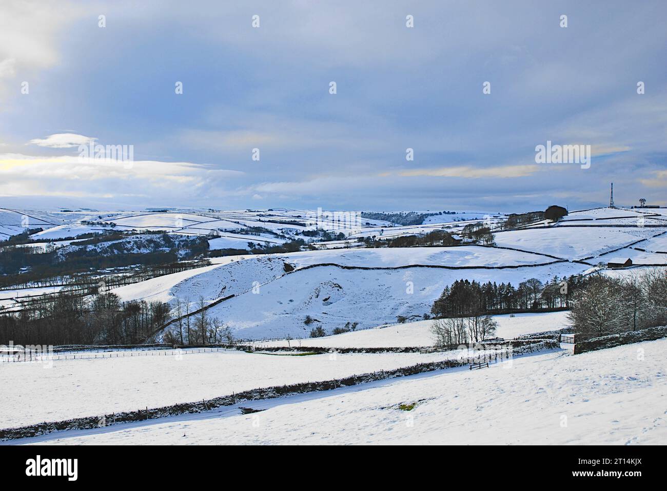 Snowy Winter Wonderland in Lothersdale, The Yorkshire Dales, North ...