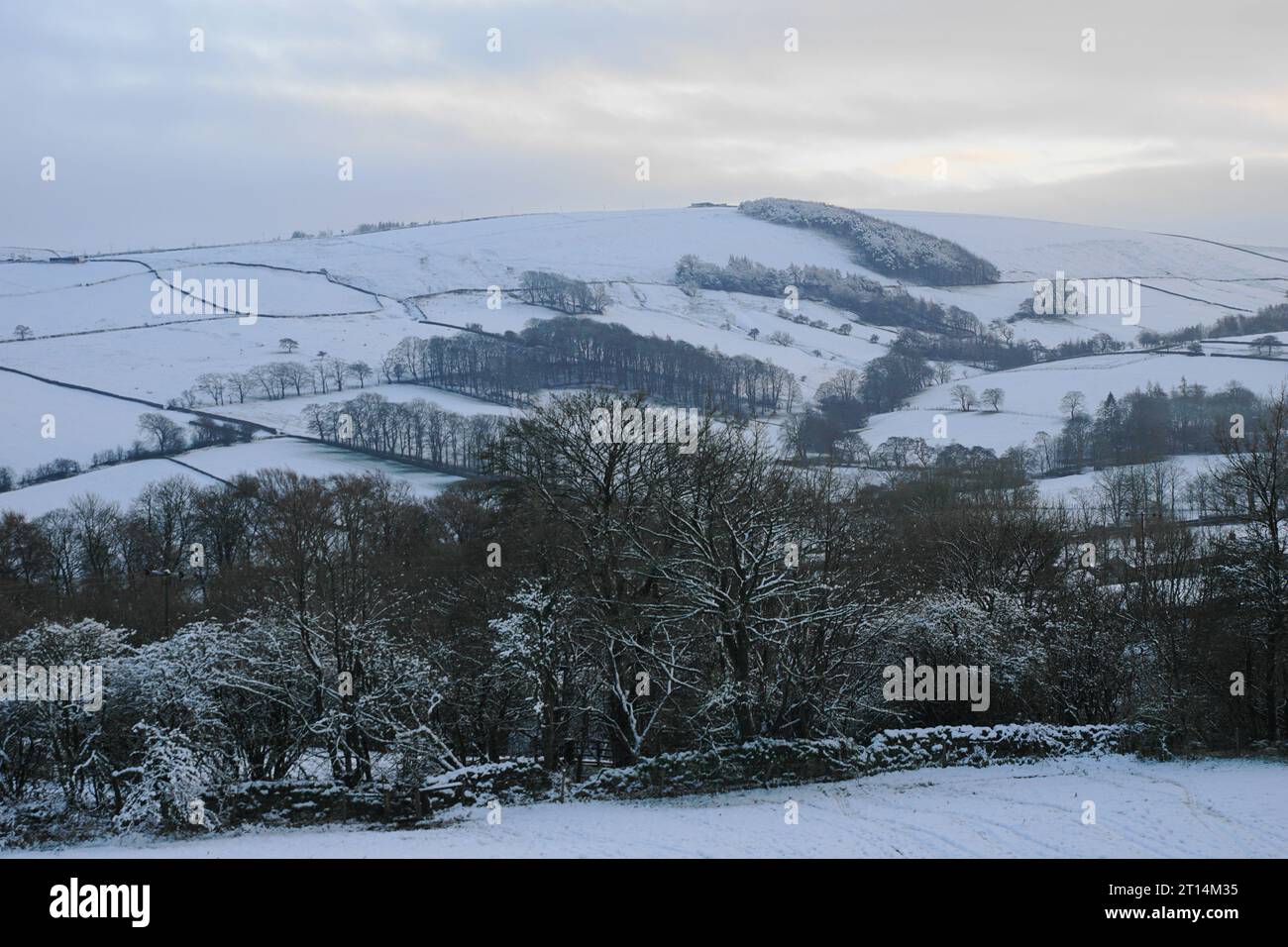 Snowy Winter Wonderland in Lothersdale, The Yorkshire Dales, North ...