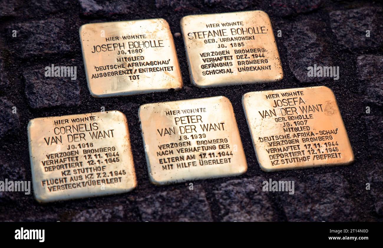 Verlegung der ersten Stolpersteine für Schwarze Opfer in der ...