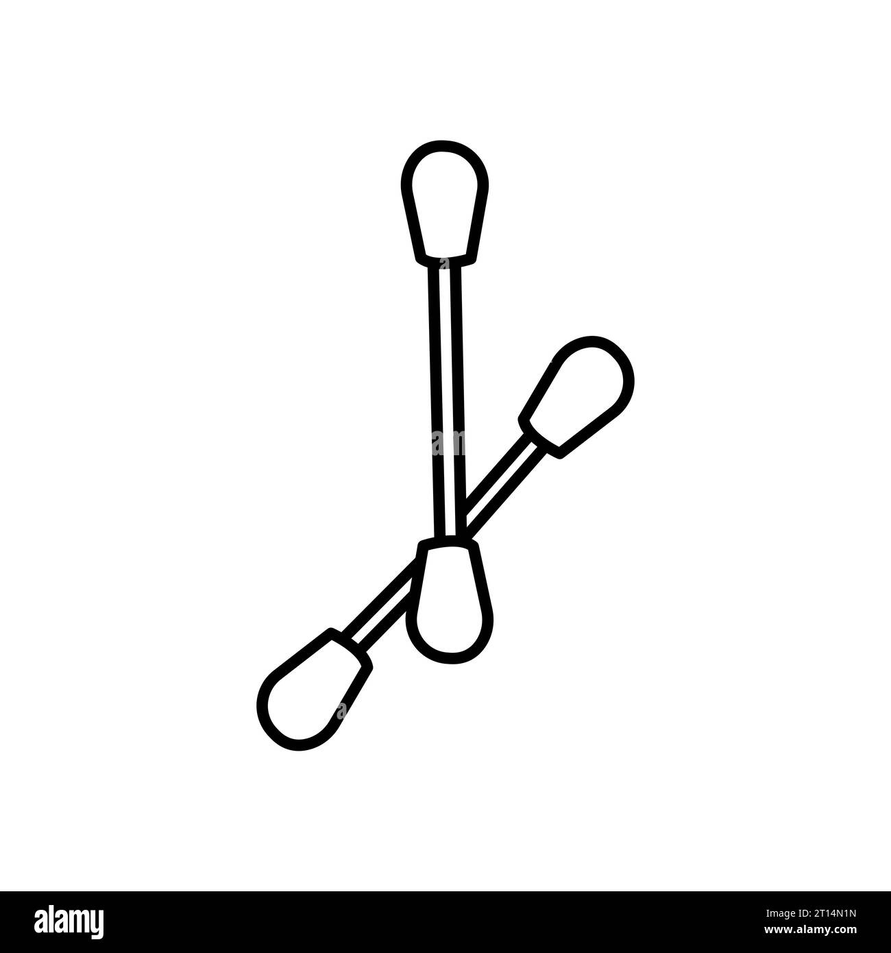 Ear sticks icon. Cotton swabs or cotton buds. Vector illustration Stock ...