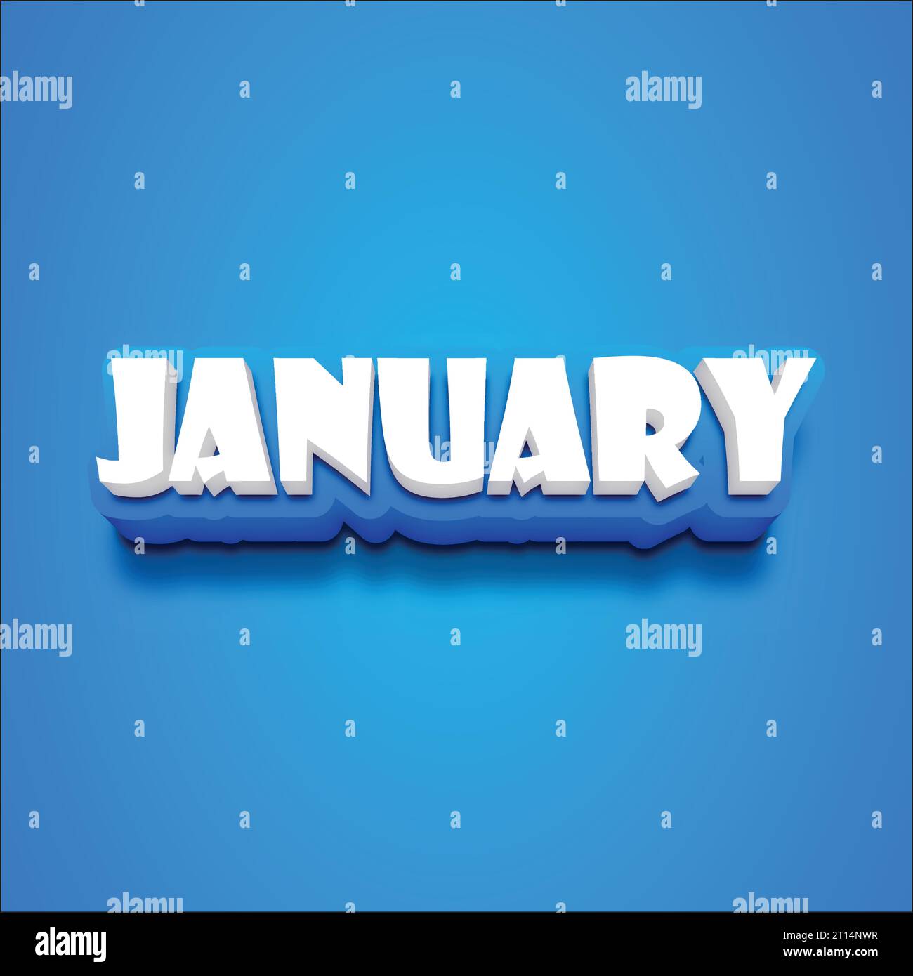 January vector vectors hi-res stock photography and images - Alamy