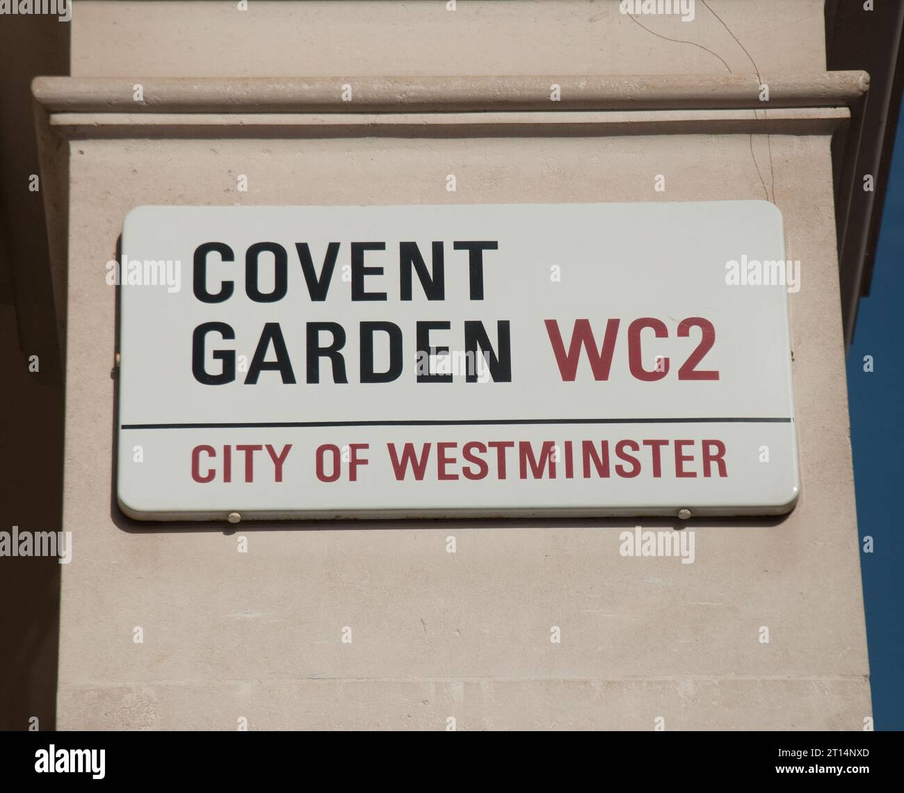 Street sign for Covent Garden, City of Westminster, London, UK Stock ...