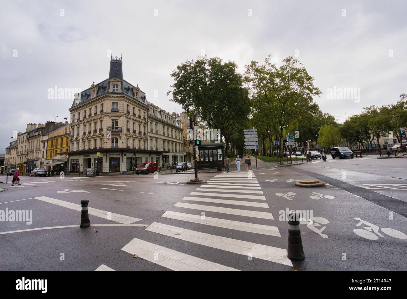 Versailles, France 10.08.2023 Antique building in Versailles France ...