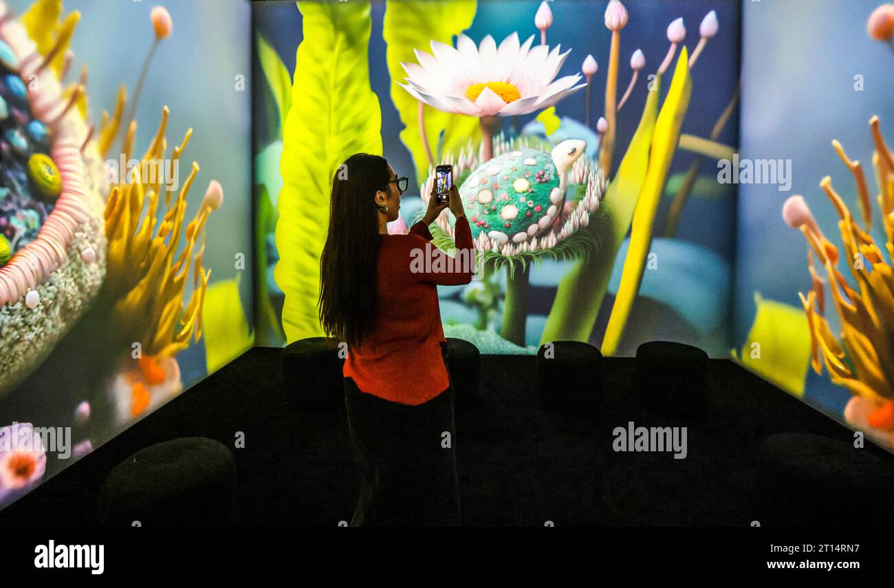 London, UK. 11th Oct, 2023. “Latent Spaces” comes from the mind of ...