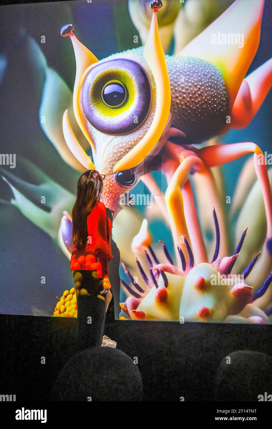 London, UK. 11th Oct, 2023. “Latent Spaces” comes from the mind of ...