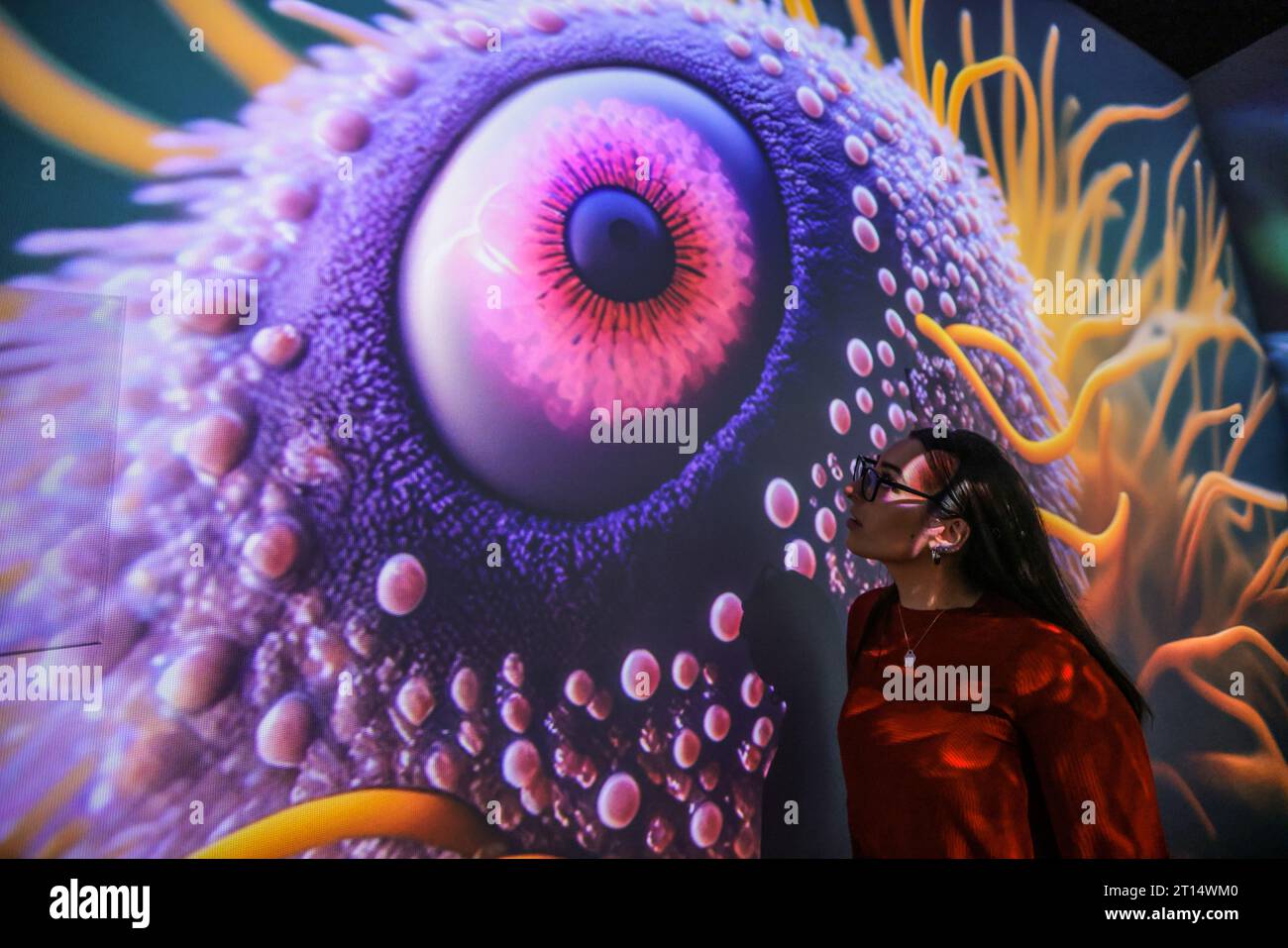 London, UK. 11th Oct, 2023. “Latent Spaces” comes from the mind of ...