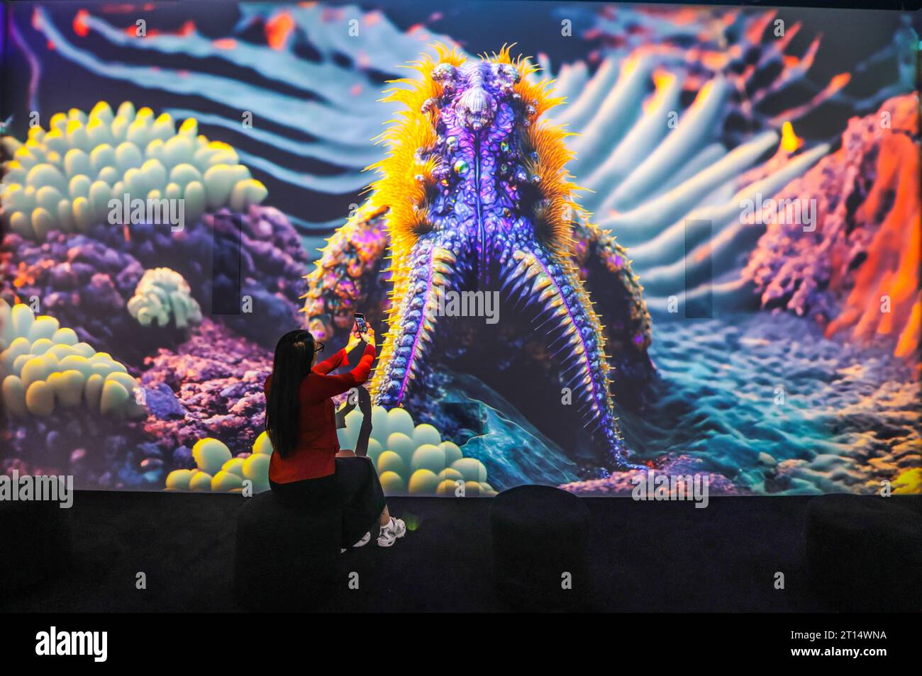 London, UK. 11th Oct, 2023. “Latent Spaces” comes from the mind of ...