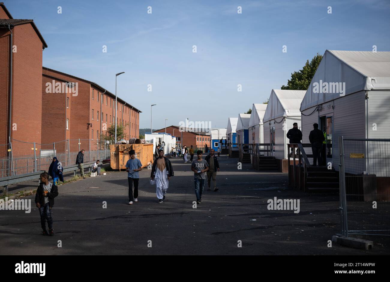 11 October 2023, Hesse, Gießen: View of buildings in the Hessian ...