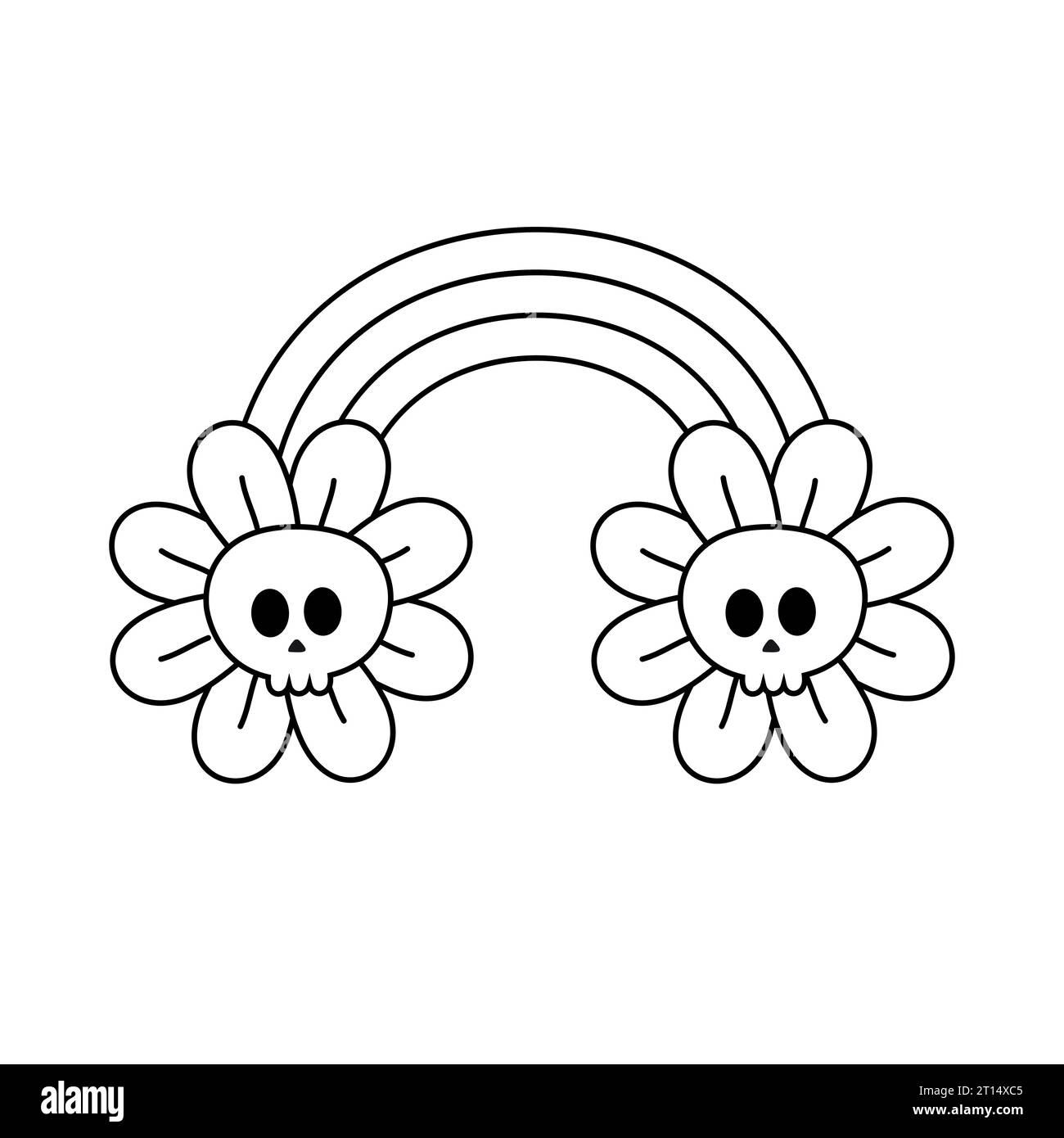 Rainbow sign peace boho Stock Vector Images - Alamy