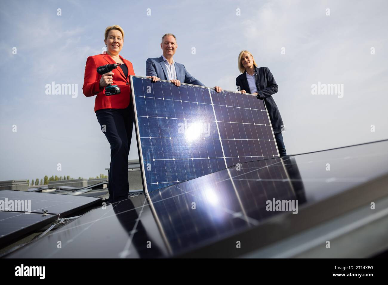 Berlin, Germany. 11th Oct, 2023. Franziska Giffey (SPD, l-r), Berlin ...
