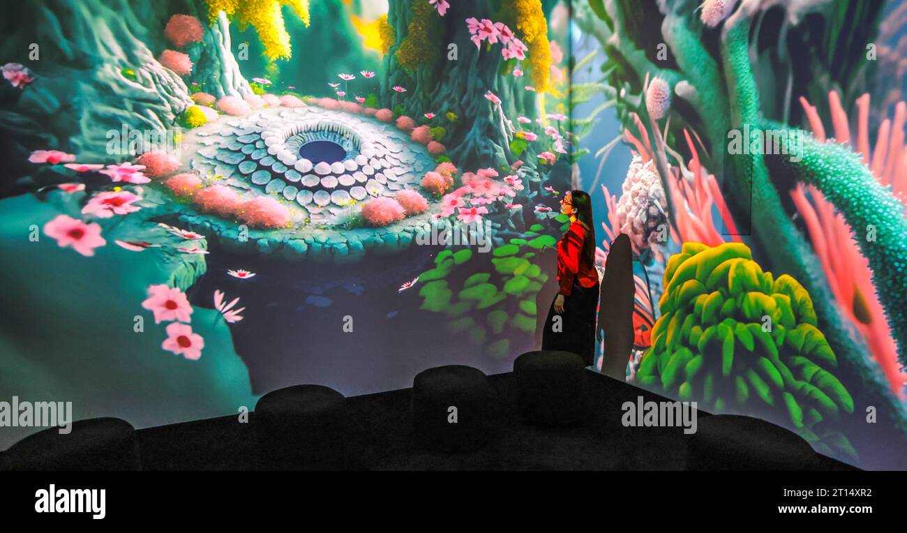London, UK. 11th Oct, 2023. “Latent Spaces” comes from the mind of ...