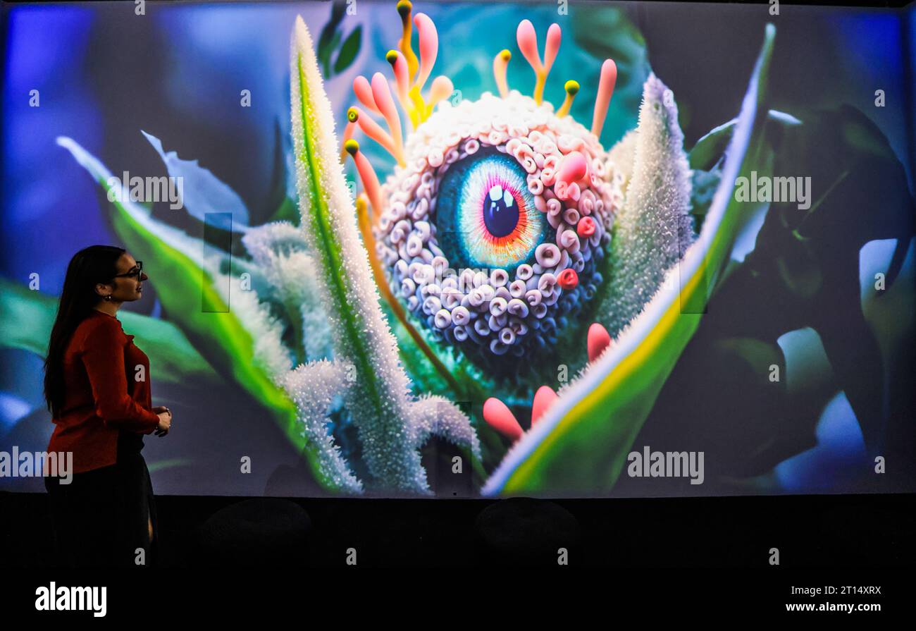 London, UK. 11th Oct, 2023. “Latent Spaces” comes from the mind of ...