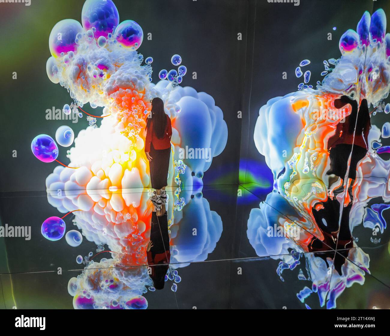 London, UK. 11th Oct, 2023. “Latent Spaces” comes from the mind of ...