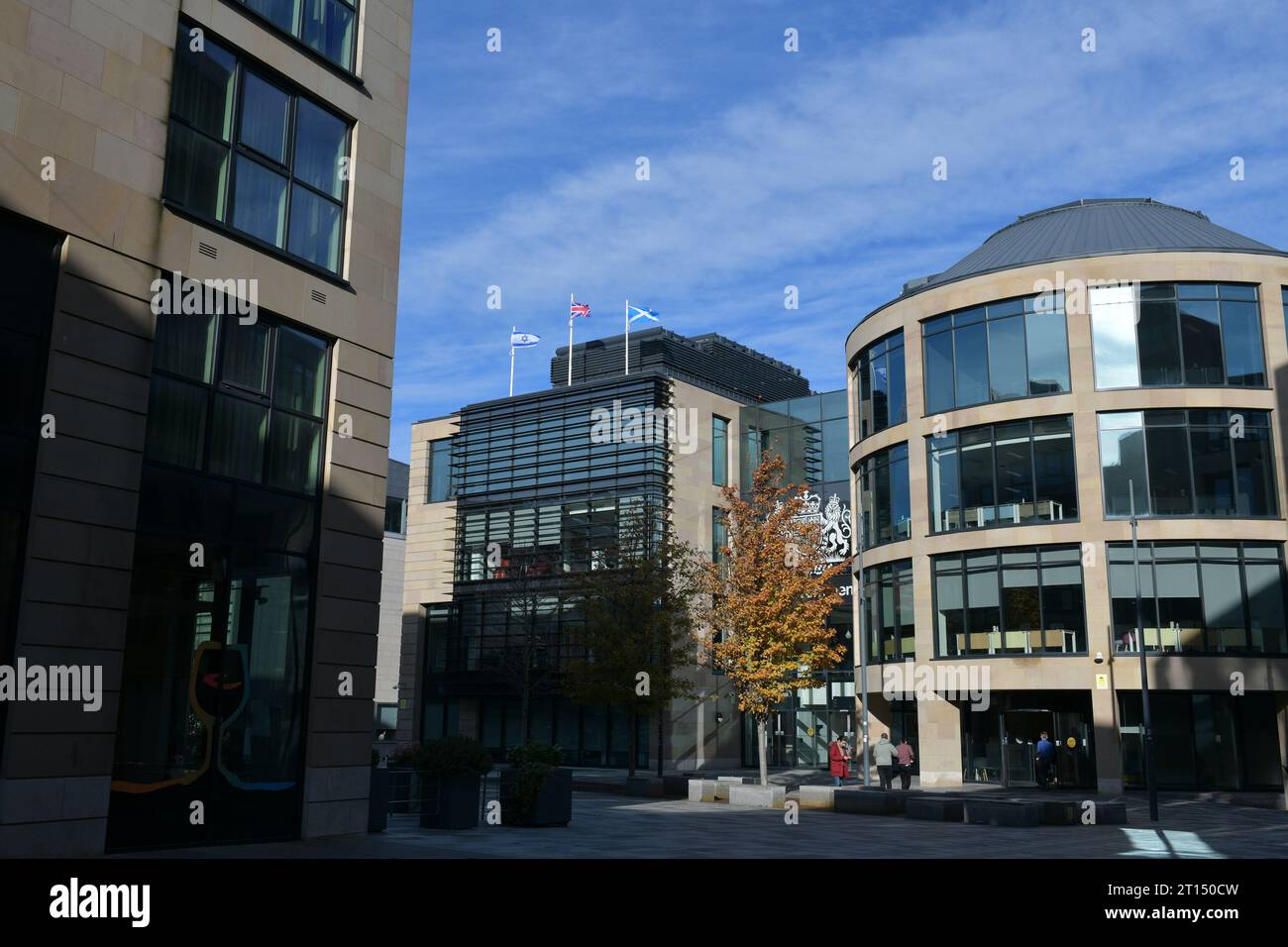 Edinburgh Scotland, UK 11 October 2023. The Israel flag above the UK ...