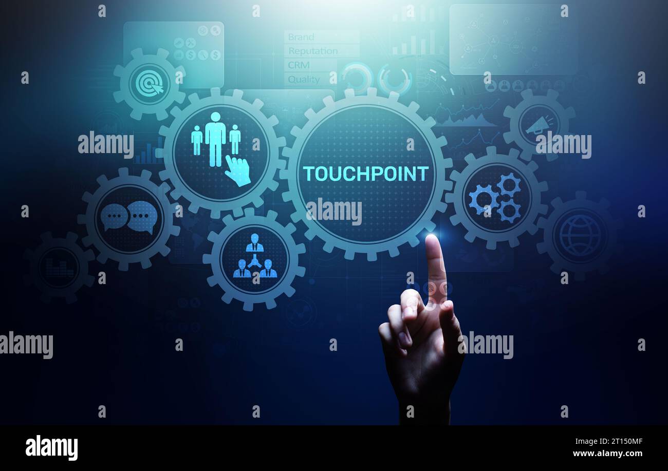 Touchpoint. Business strategy advertising and marketing concept Stock ...