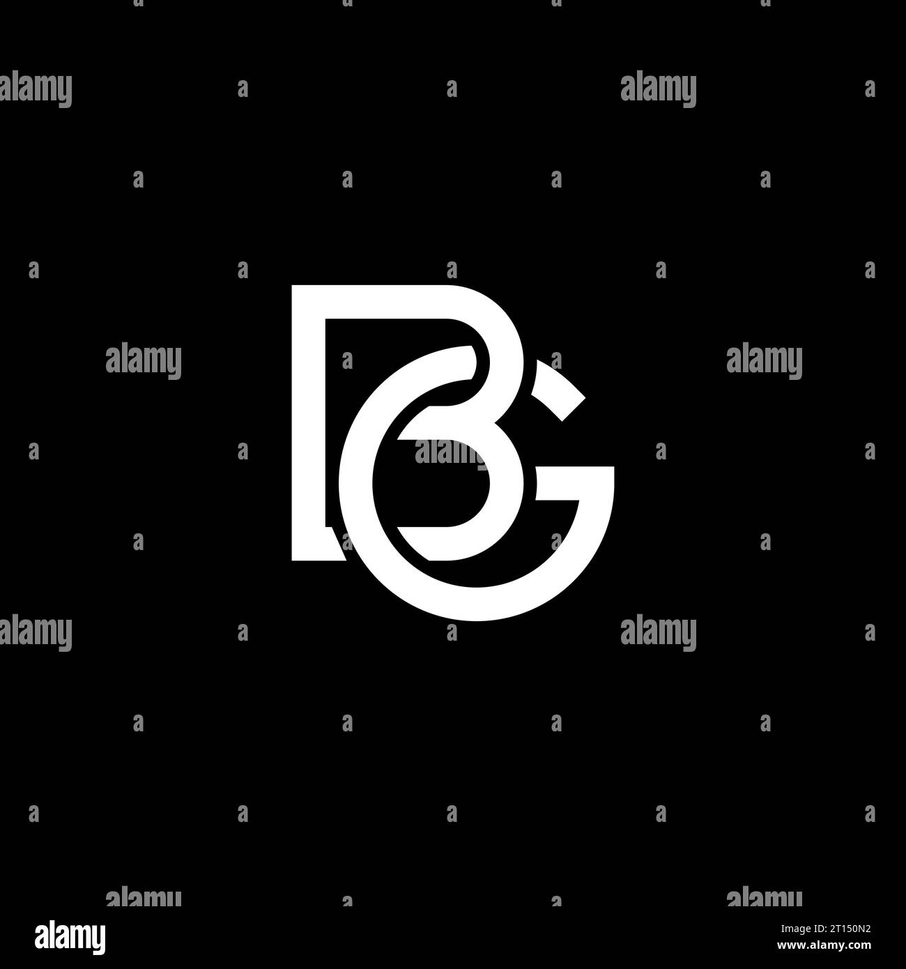 BG logo, BG monogram, initials BG logo, Letter BG logo, icon, vector Stock Vector Image & Art ...
