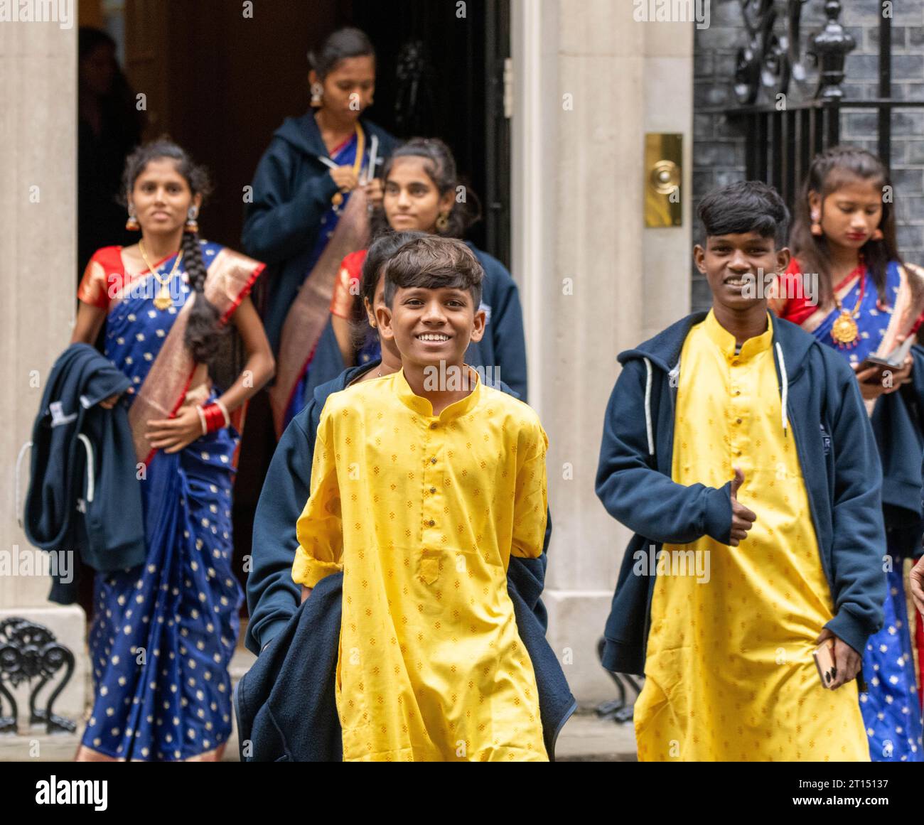 London, UK. 11th Oct, 2023. Indian underprivileged Children from the ...