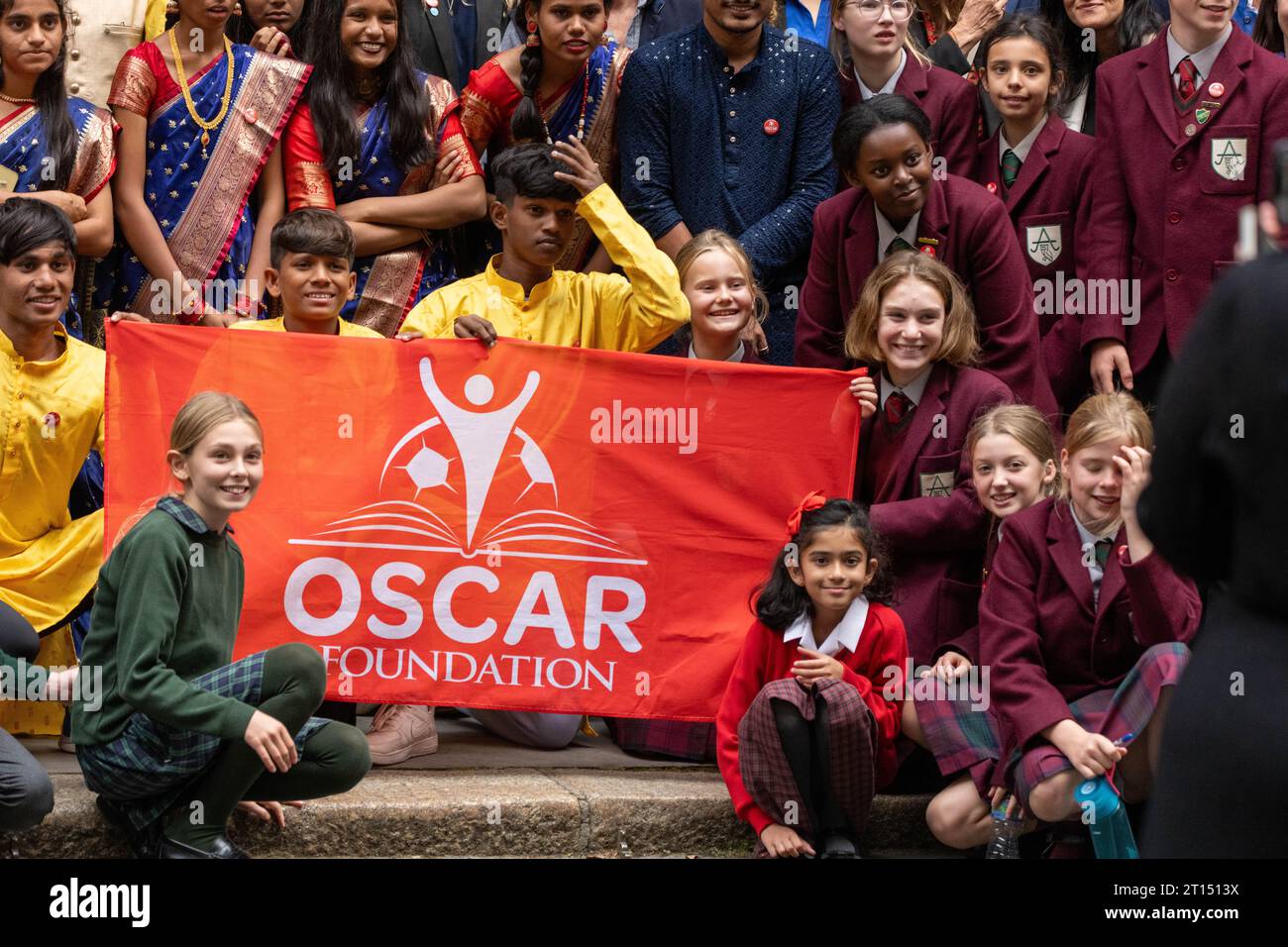 London, UK. 11th Oct, 2023. Indian underprivileged Children from the ...