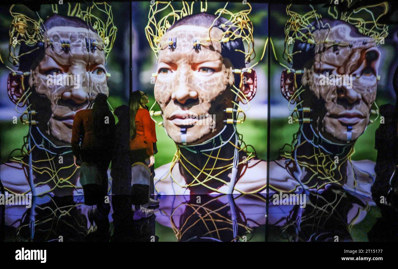 London, UK. 11th Oct, 2023. “Latent Spaces” comes from the mind of ...