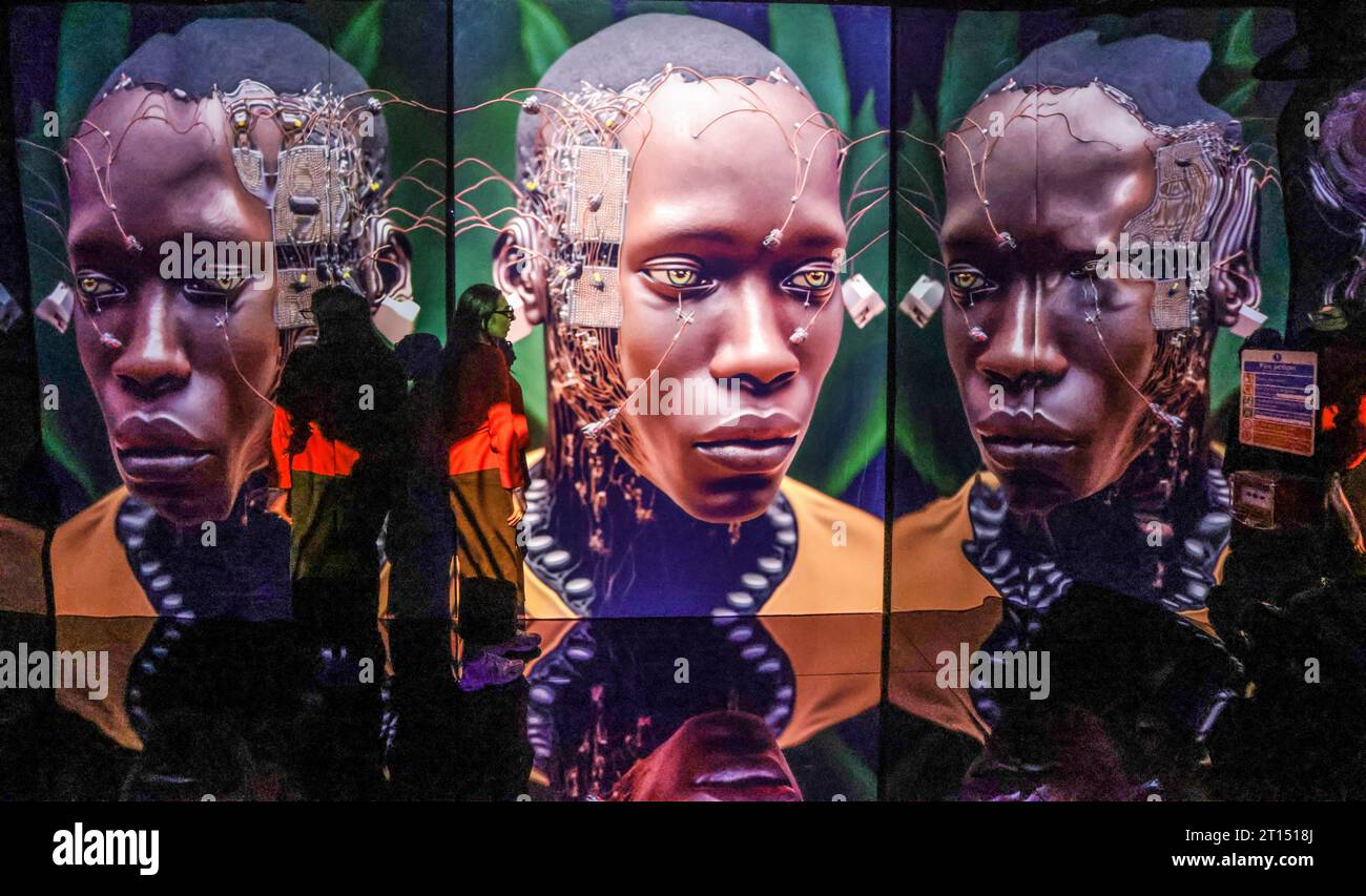 London, UK. 11th Oct, 2023. “Latent Spaces” comes from the mind of ...