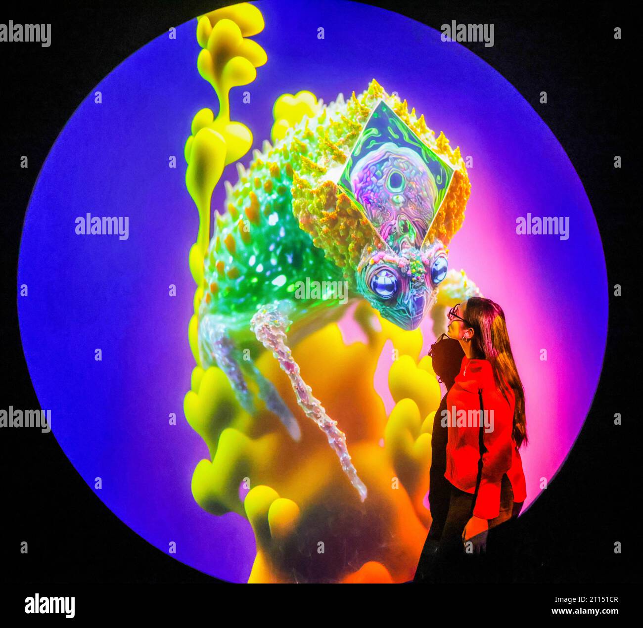 London, UK. 11th Oct, 2023. “Latent Spaces” comes from the mind of ...