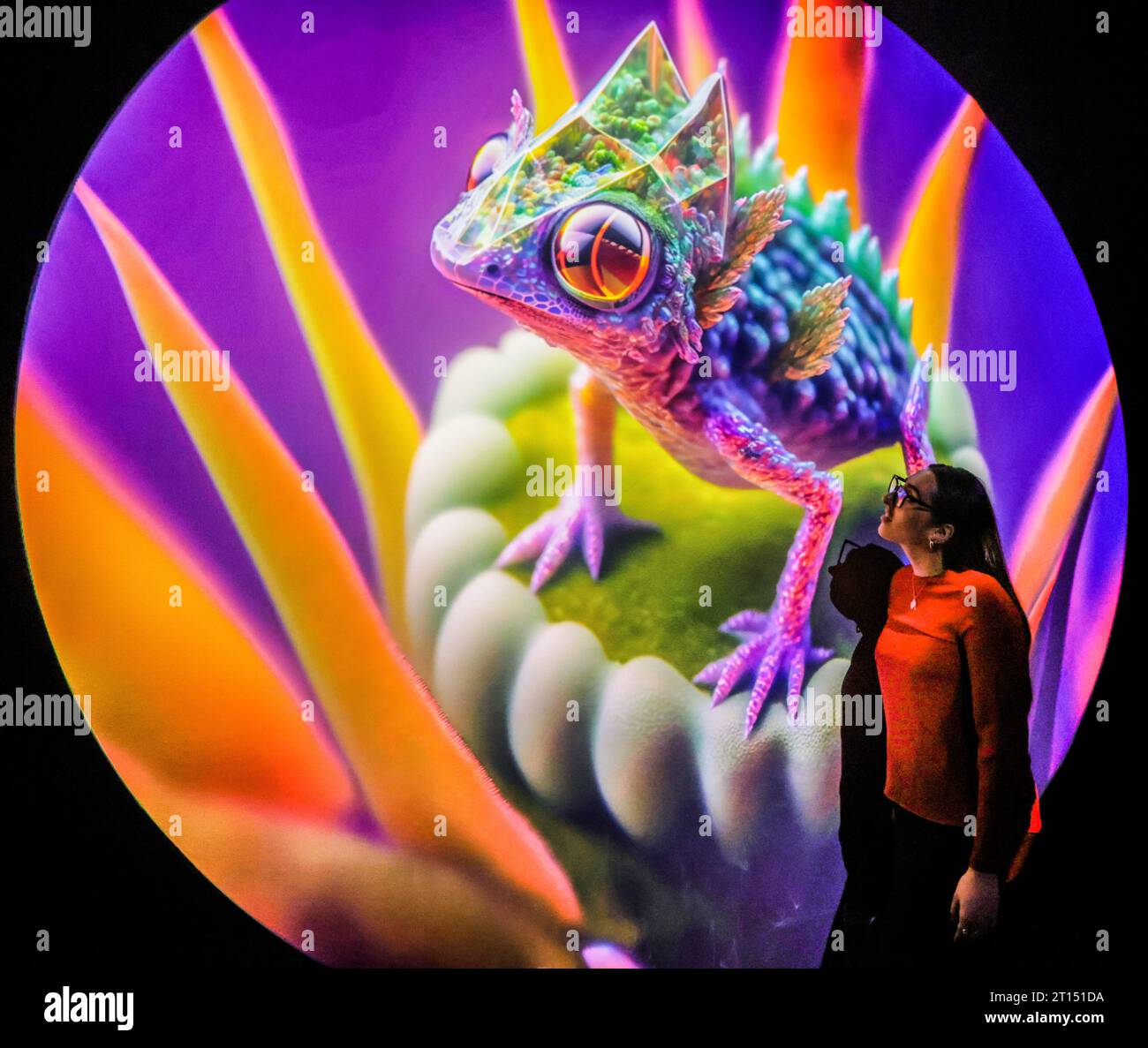 London, UK. 11th Oct, 2023. “Latent Spaces” comes from the mind of ...