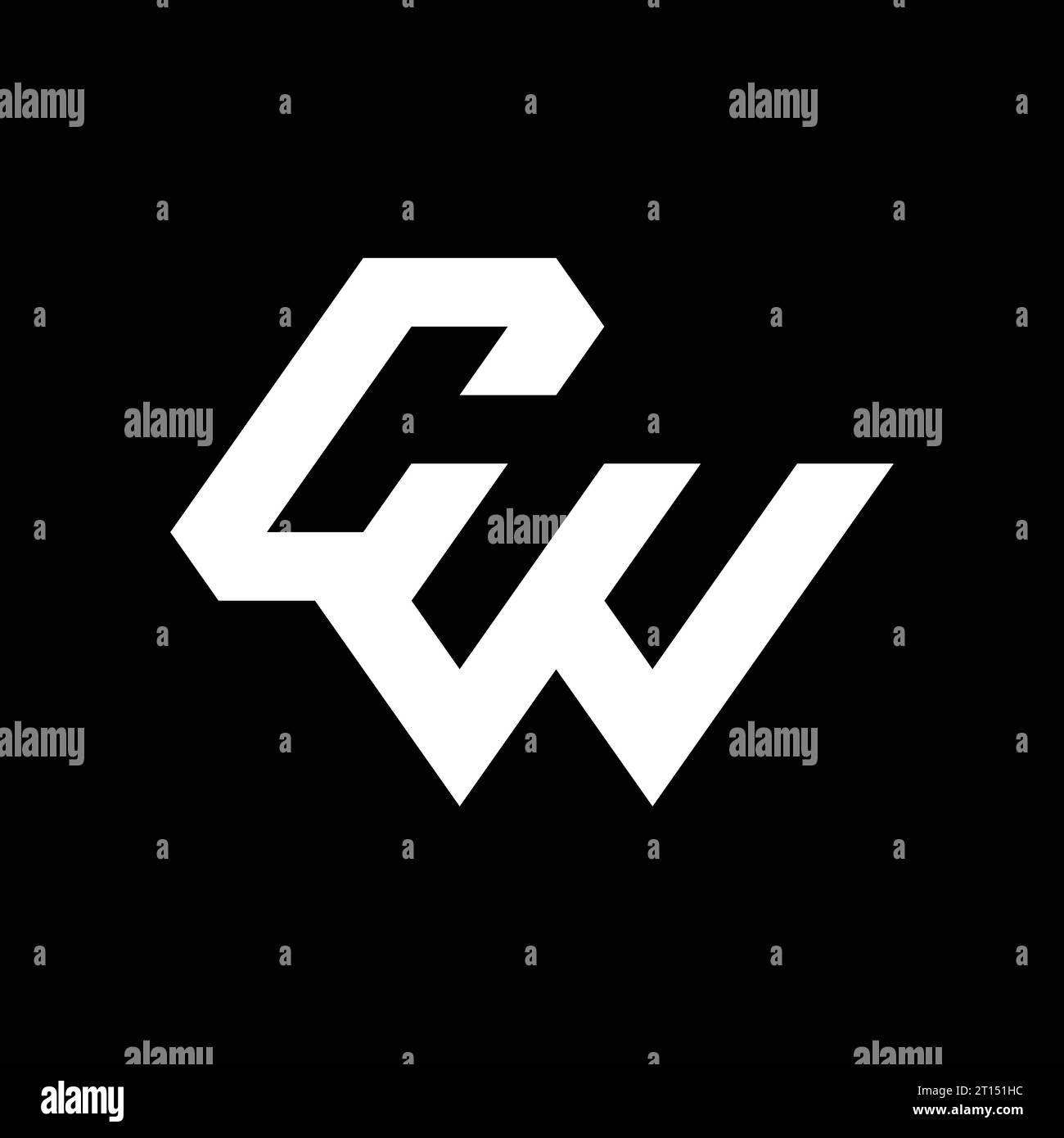 CW logo, CW Monogram, Initial CW Logo, Letter CW logo, Icon, Vector ...