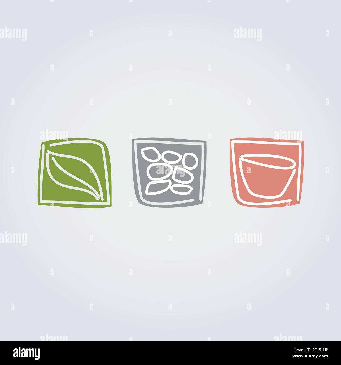 Icon Nature, Landscape, Foliage, Leaves and Flower Bloom Design Green ...