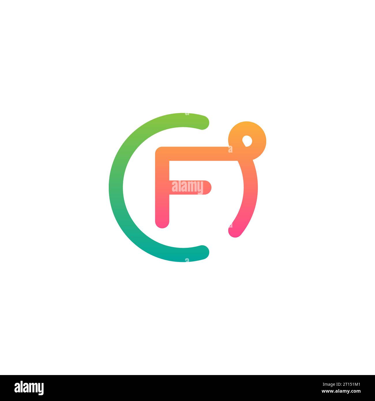 CF logo, CF monogram, initial CF logo, letter CF logo, icon, vector ...