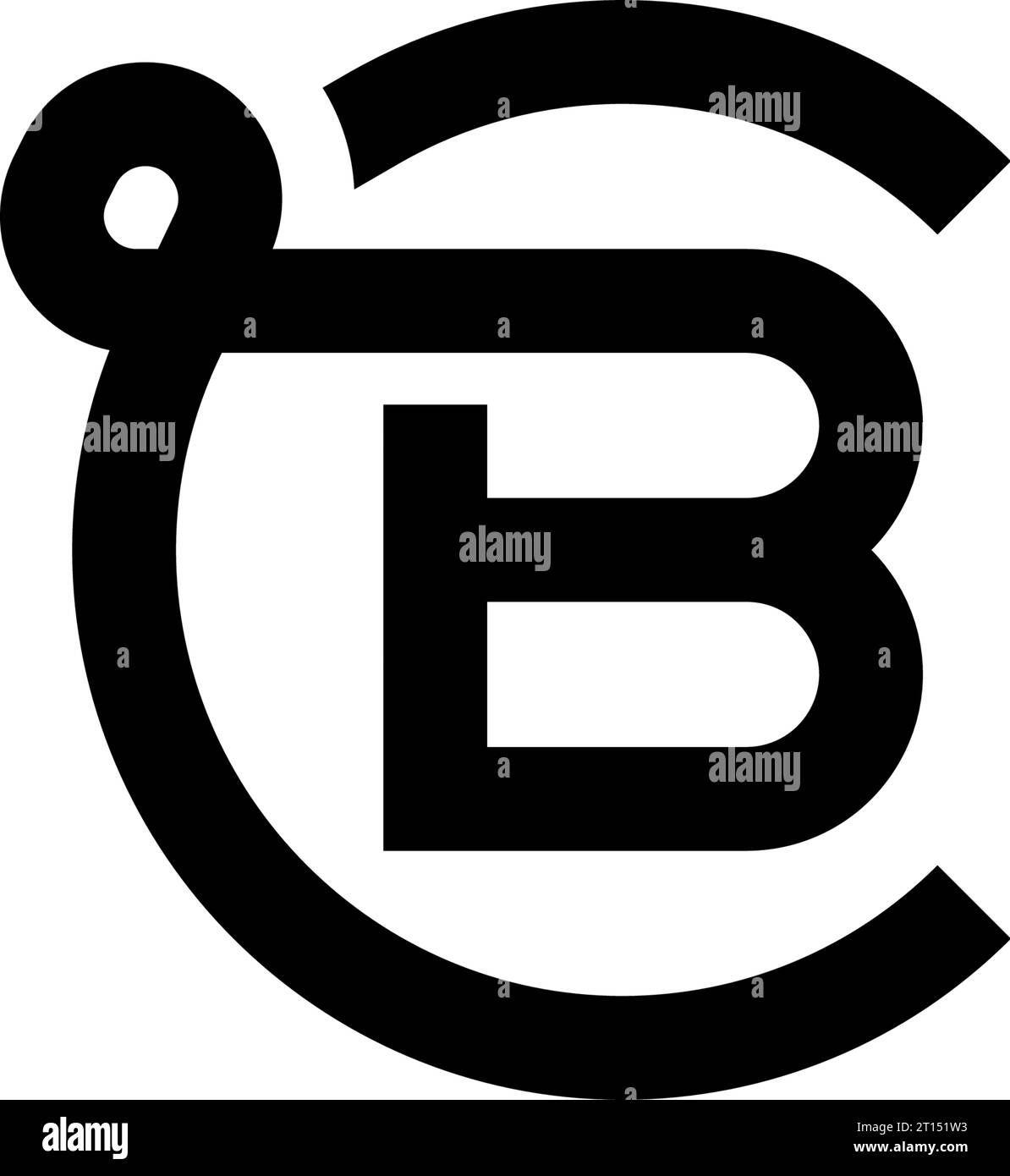 Alphabet letters monogram logo cb Cut Out Stock Images & Pictures - Alamy