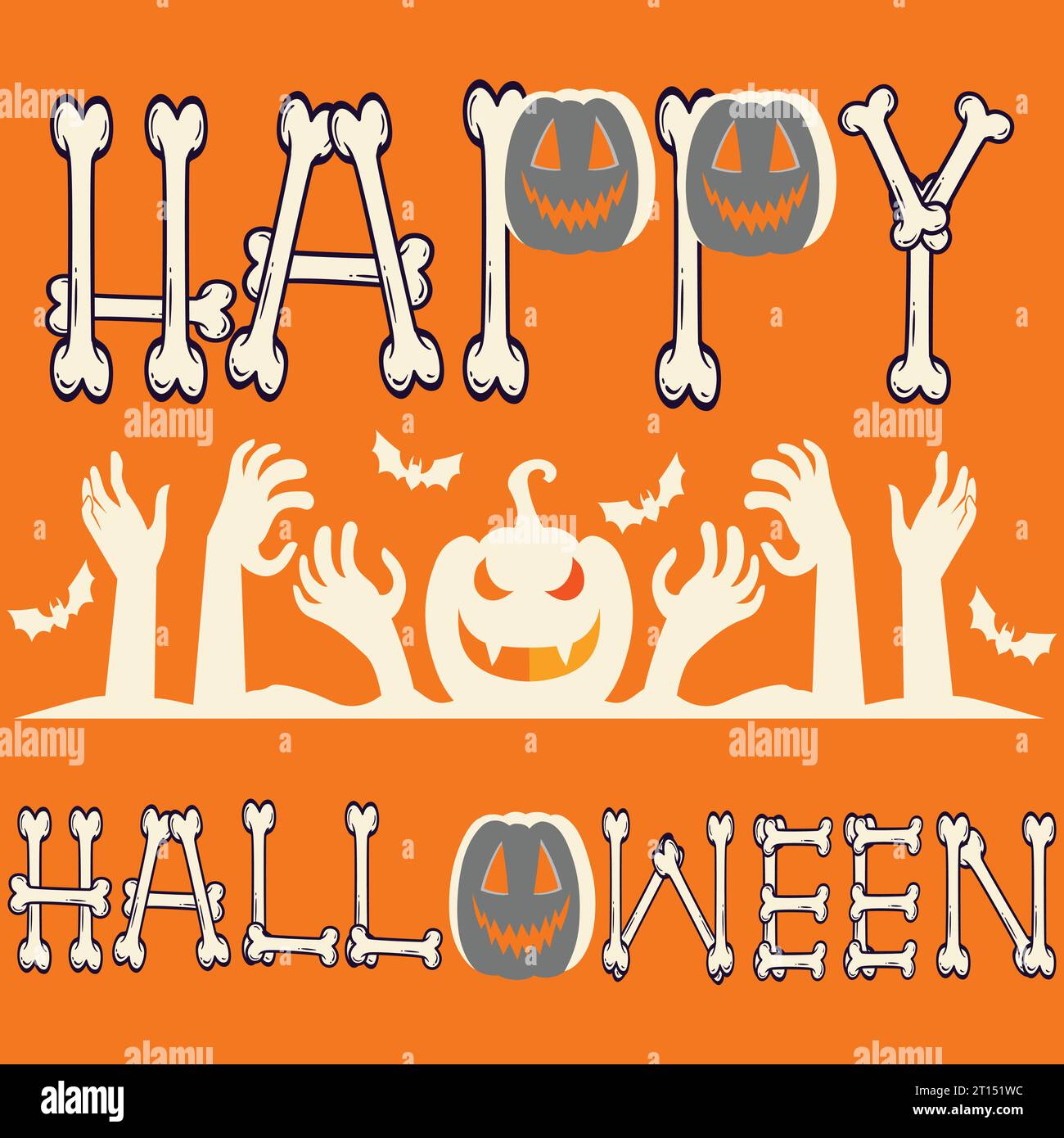 Happy halloween! black ghosts Stock Vector Images - Alamy
