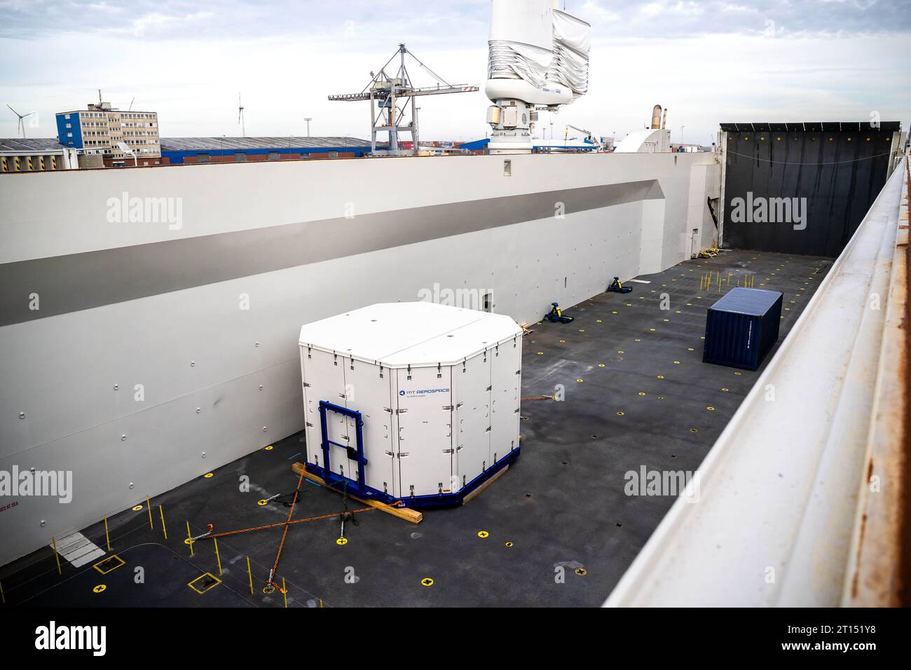 Bremen, Germany. 11th Oct, 2023. A component (L-ITS) of the Ariane 6 ...