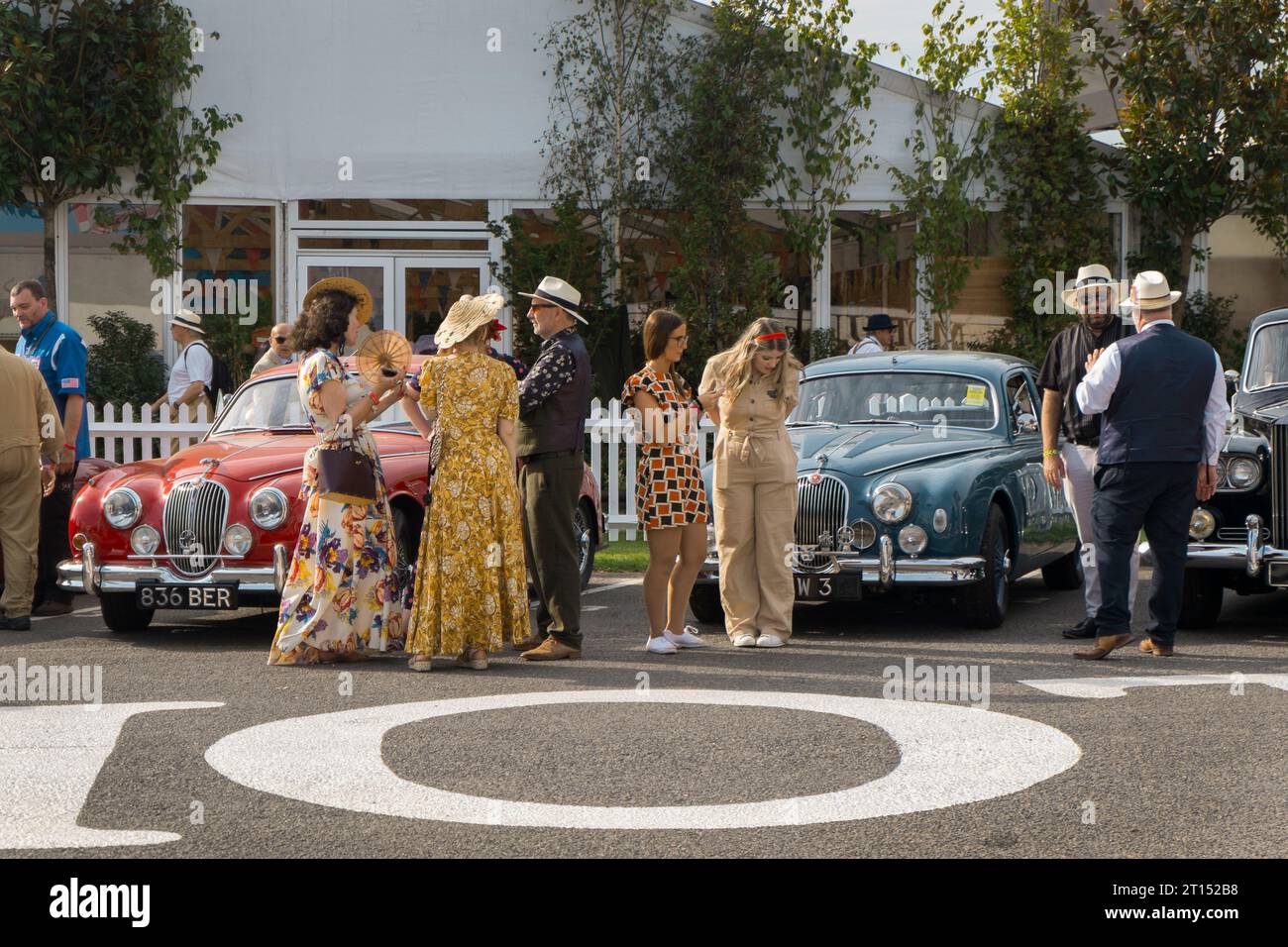 Owners & supporters gathered in the Assembly Area pre-race at the BARC ...