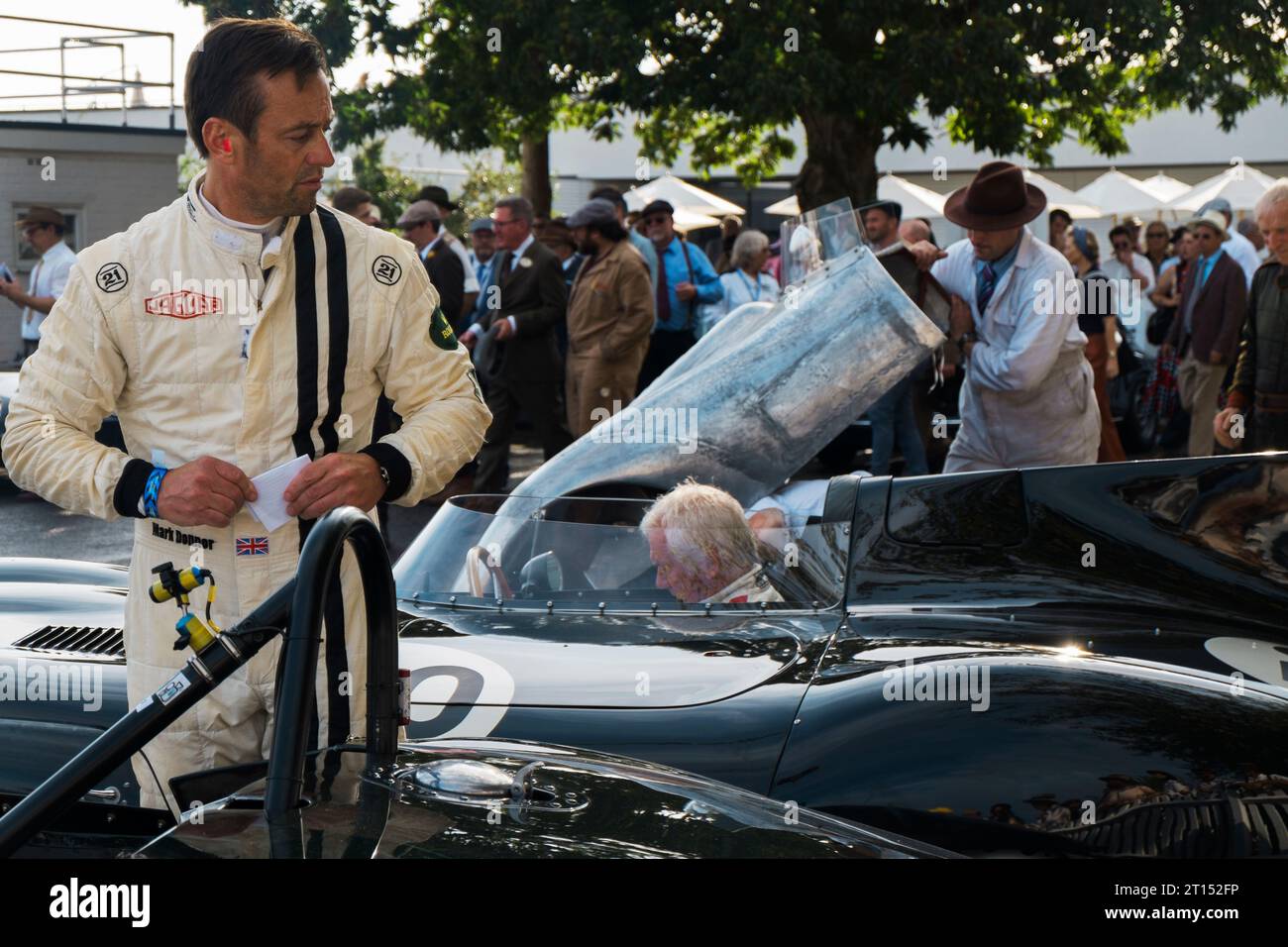 Mark Donner with his 1959 Lister Jaguar 'Costin', D Type 'long nose ...