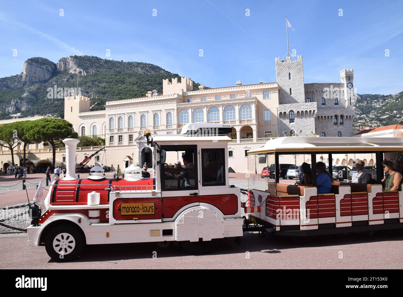 Tourist train, Monte Carlo, Monaco, Cote d'Azur, France Sep 2023 Stock ...