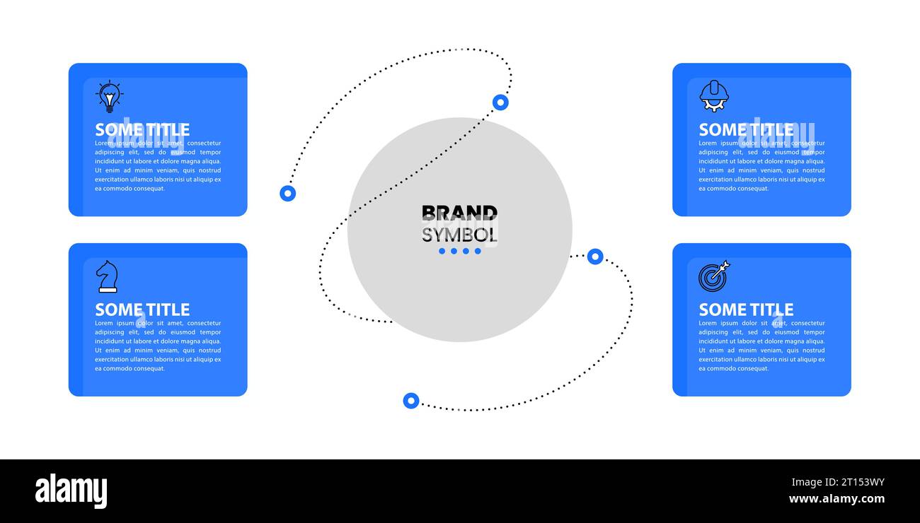 Infographic template with icons and 4 options or steps. Can be used for ...