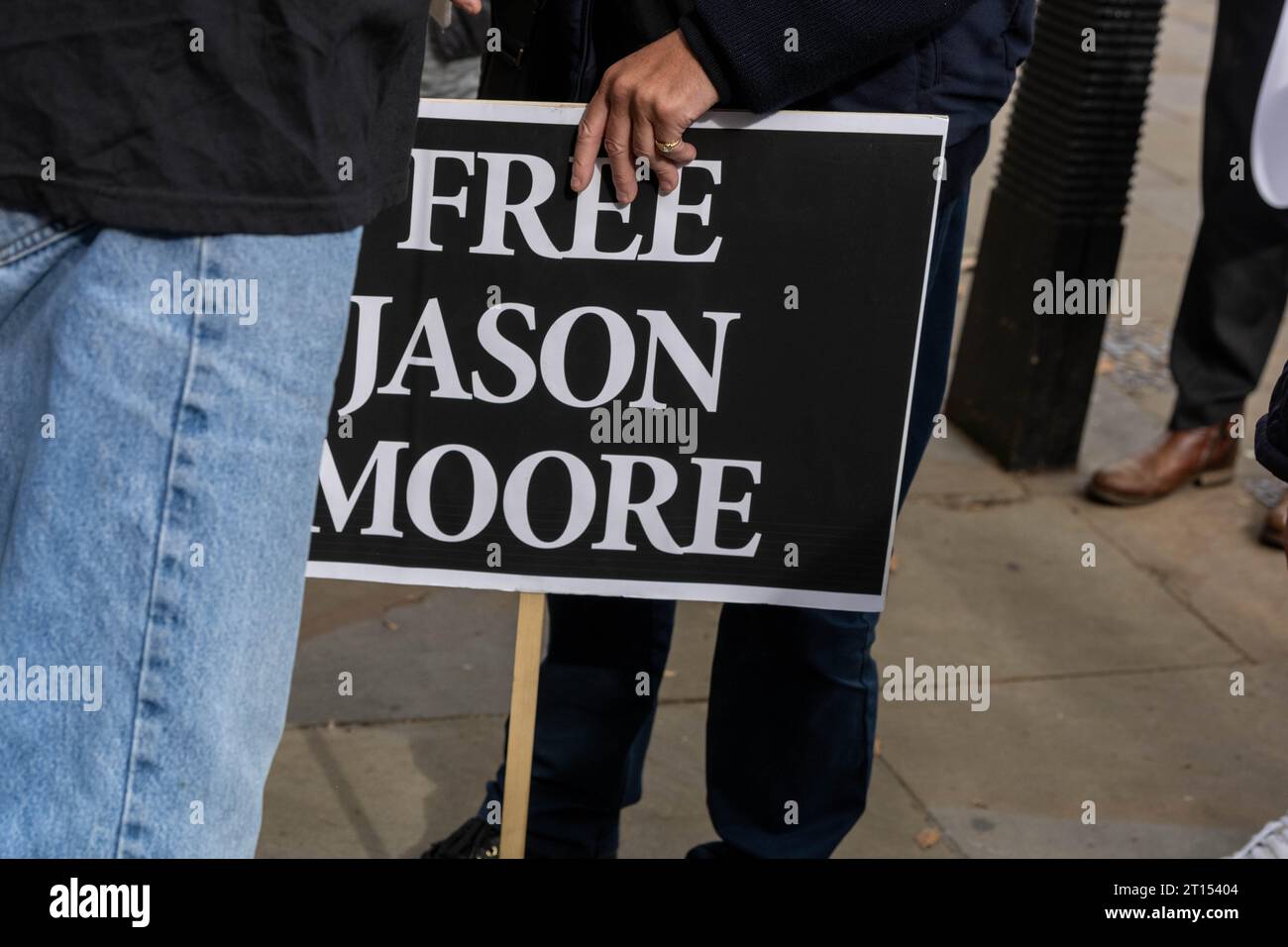 London, UK. 11th Oct, 2023. A protest outside Downing Street let by The ...