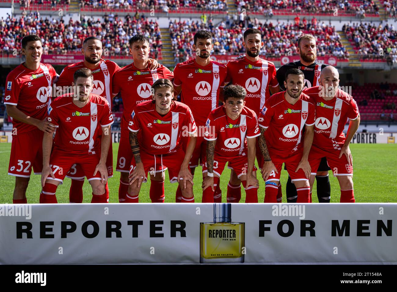 Players of AC Monza pose for a team photo prior to the Serie A football ...