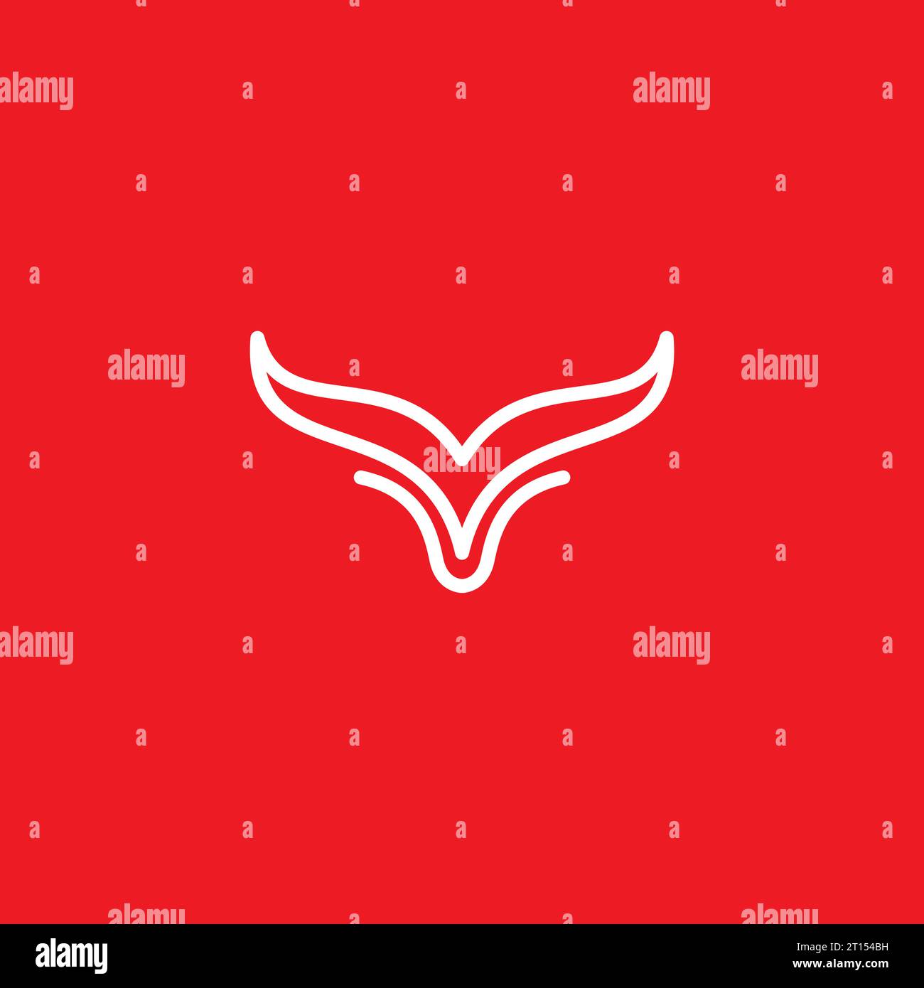 Bull Head Logo Vector. Letter V Bull Logo Stock Vector Image & Art - Alamy