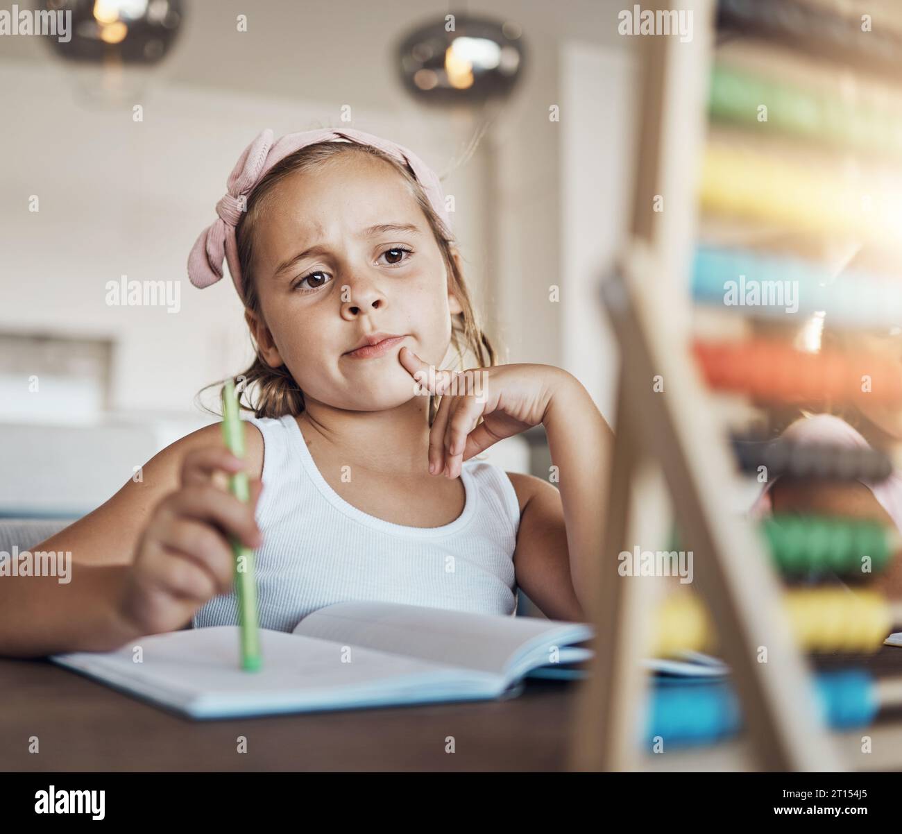 Person confused math numbers hi-res stock photography and images - Alamy