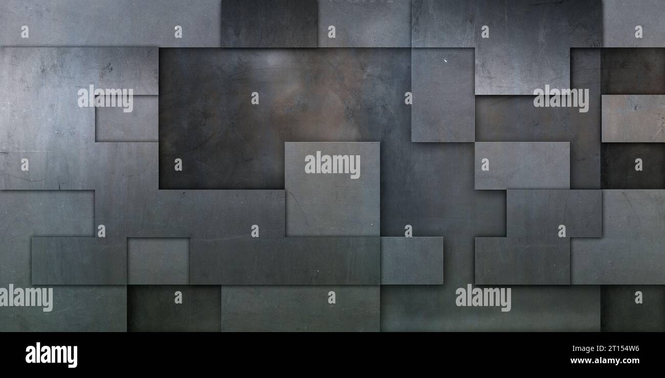 interior design, fancy steel metal wall, old vintage, rusty texture ...