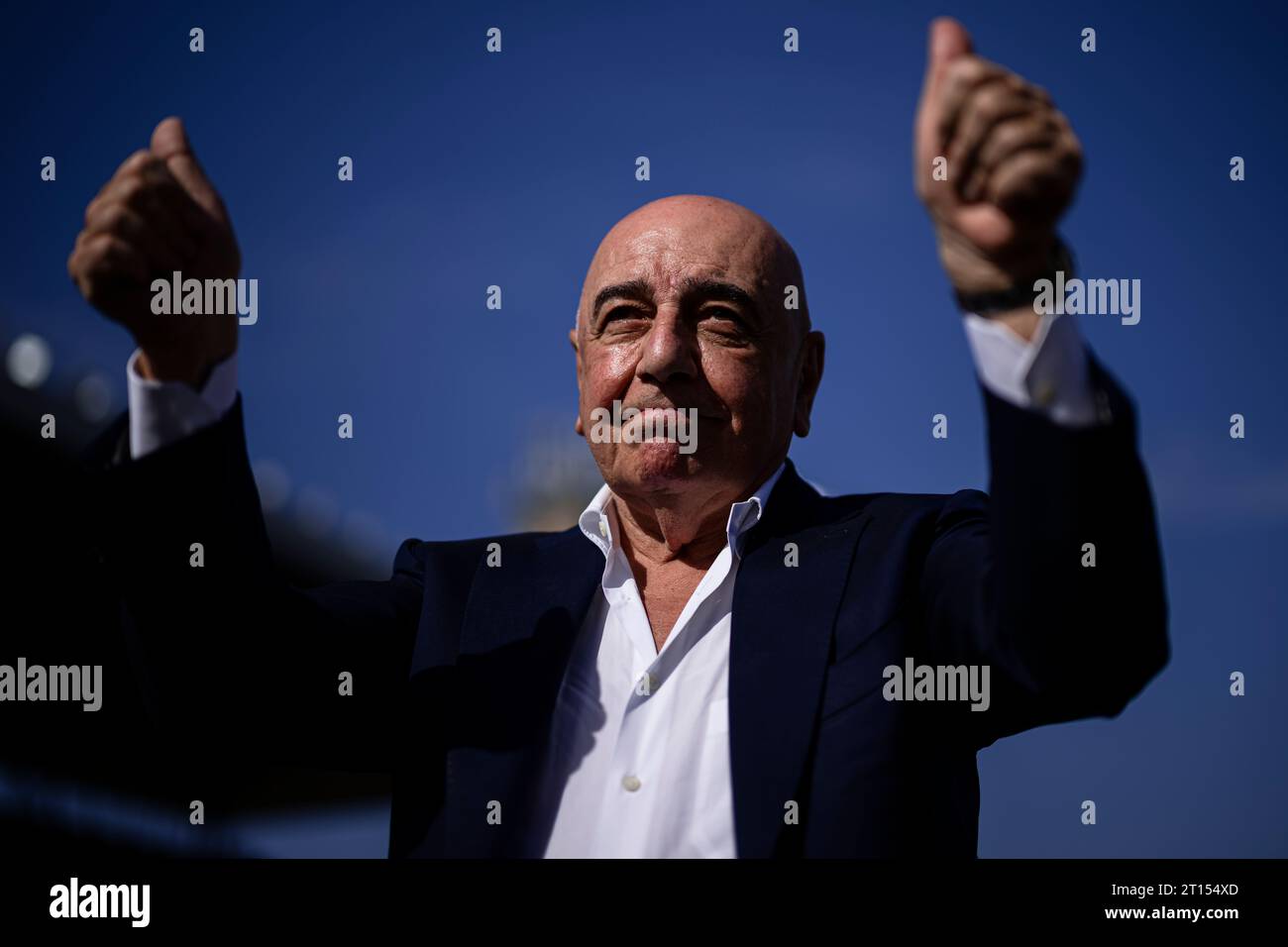 Adriano Galliani celebrates the victory at the end of the Serie A ...