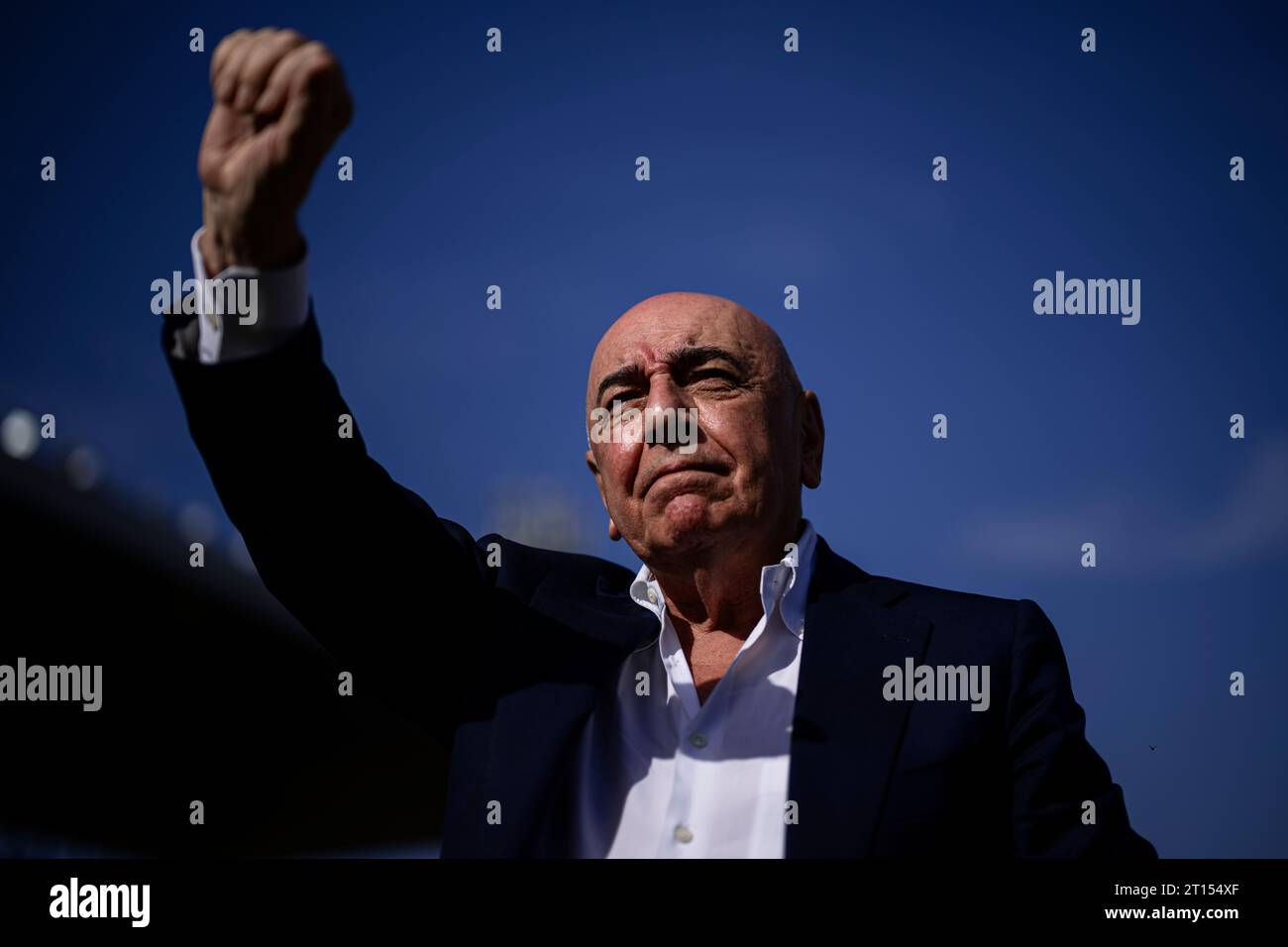 Adriano Galliani celebrates the victory at the end of the Serie A ...