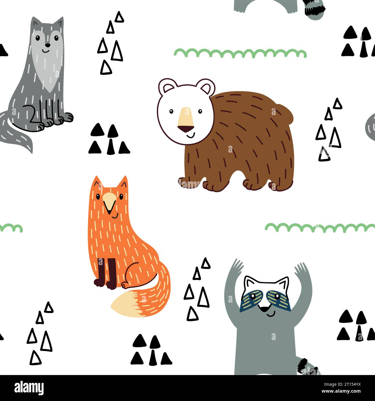 Vector forest animals Stock Vector Image & Art - Alamy