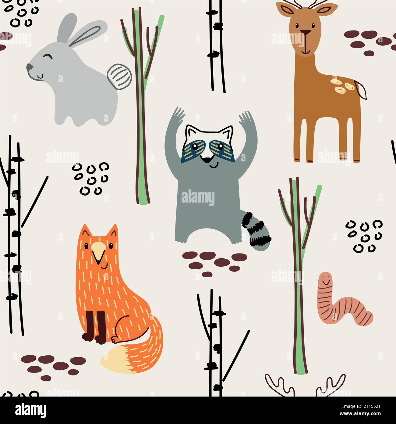 Vector forest animals Stock Vector Image & Art - Alamy